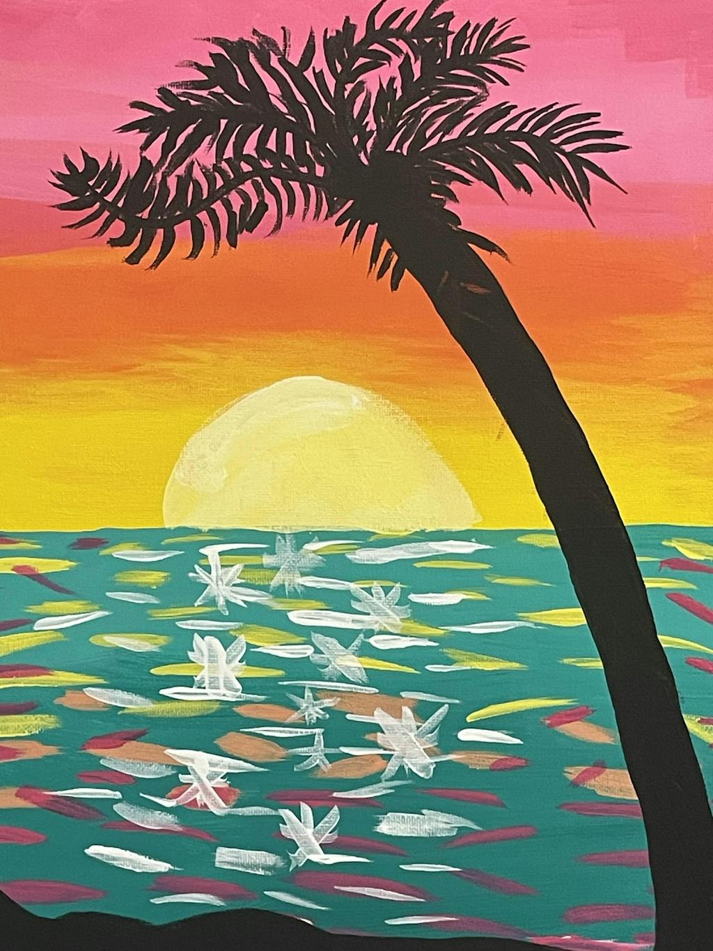 Where The Sky Meets the Sea Art Kit & Painting Tutorial – Painting to Gogh