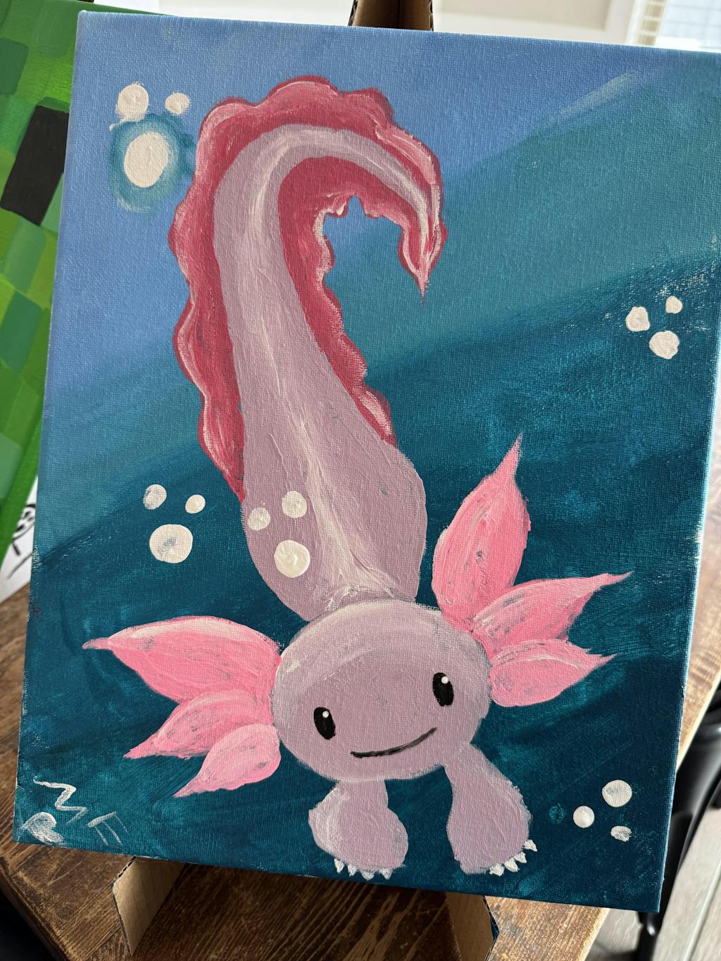 Adorable Axolotl Kids Painting Kit – Painting to Gogh