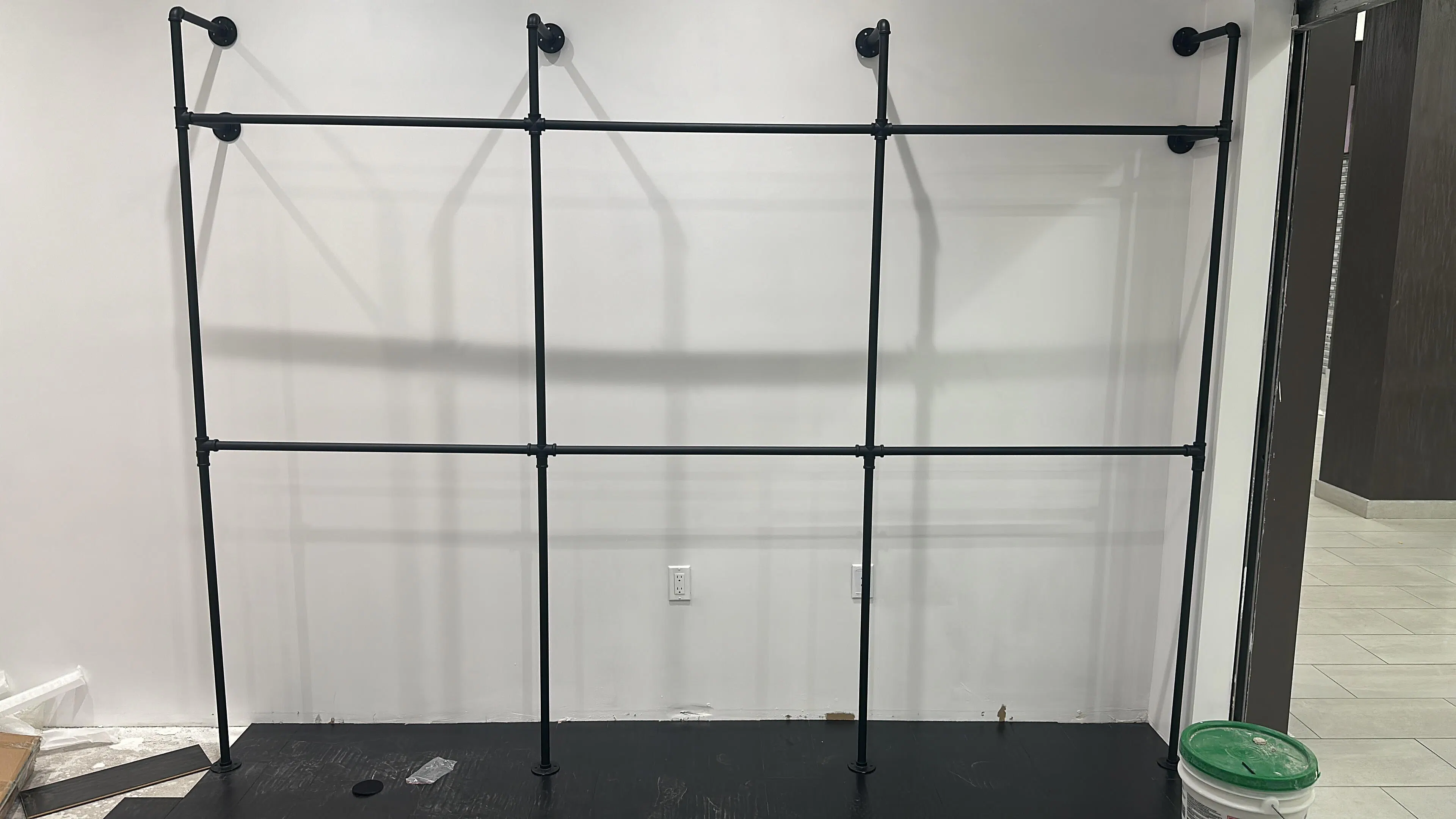 KIM I Double – Closet metal rack | wall mounted clothes rack | pamo ...
