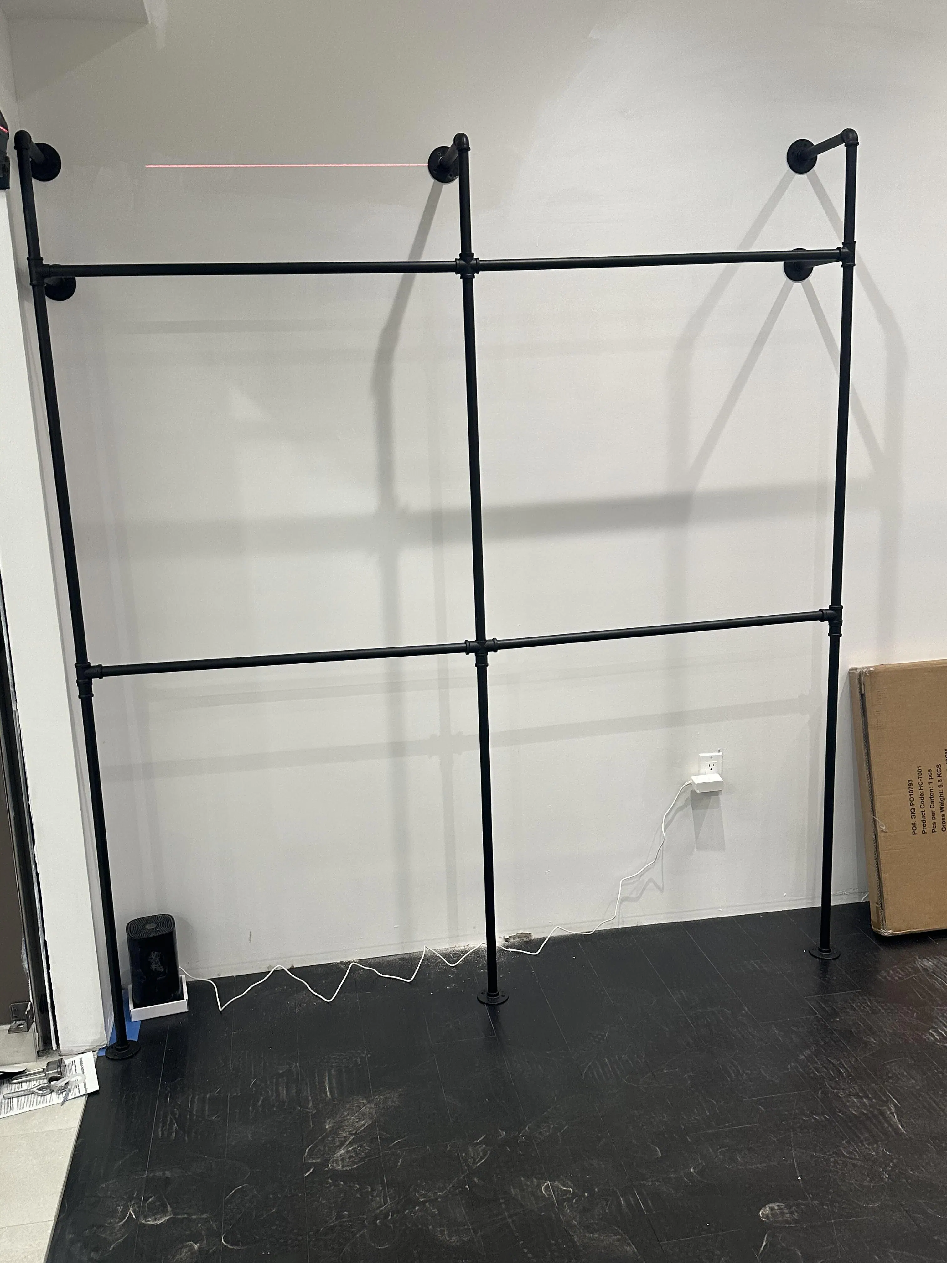 KIM I Double – Closet metal rack | wall mounted clothes rack | pamo ...