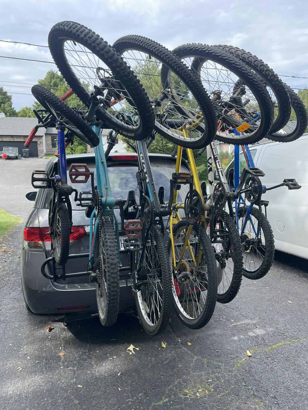 T6 - 6 bike hitch mount vertical bike rack for 2 inch hitch | Panache Rack