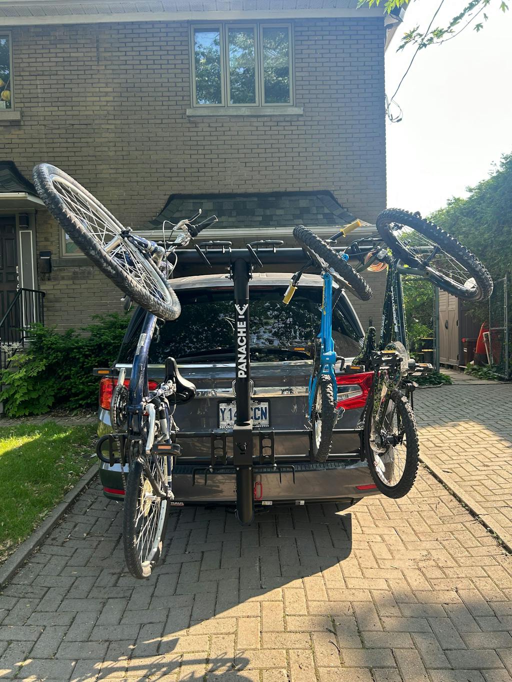 T6 - 6 bike hitch mount vertical bike rack for 2 inch hitch | Panache Rack