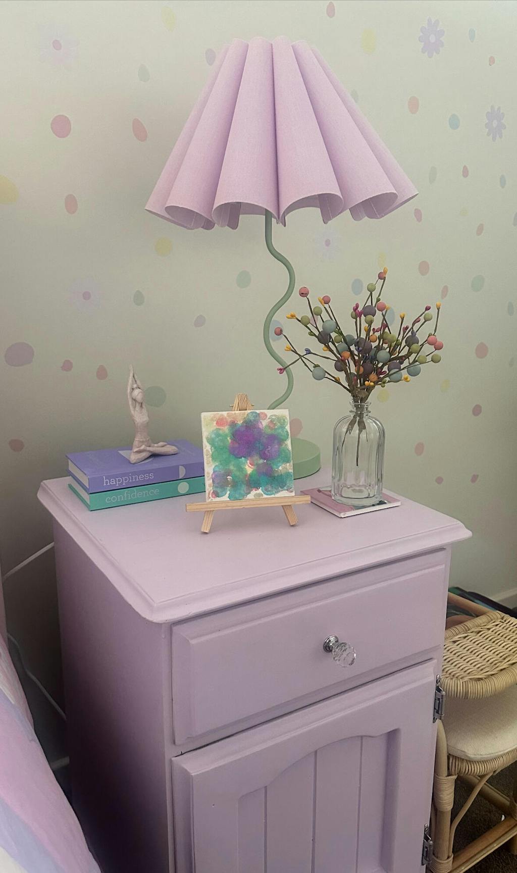 Cora Table Lamp - Lilac / Pastel Green – Paola And Joy