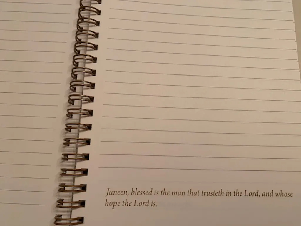 Personalized Bible Journal | Red Floral | Paper Sunday