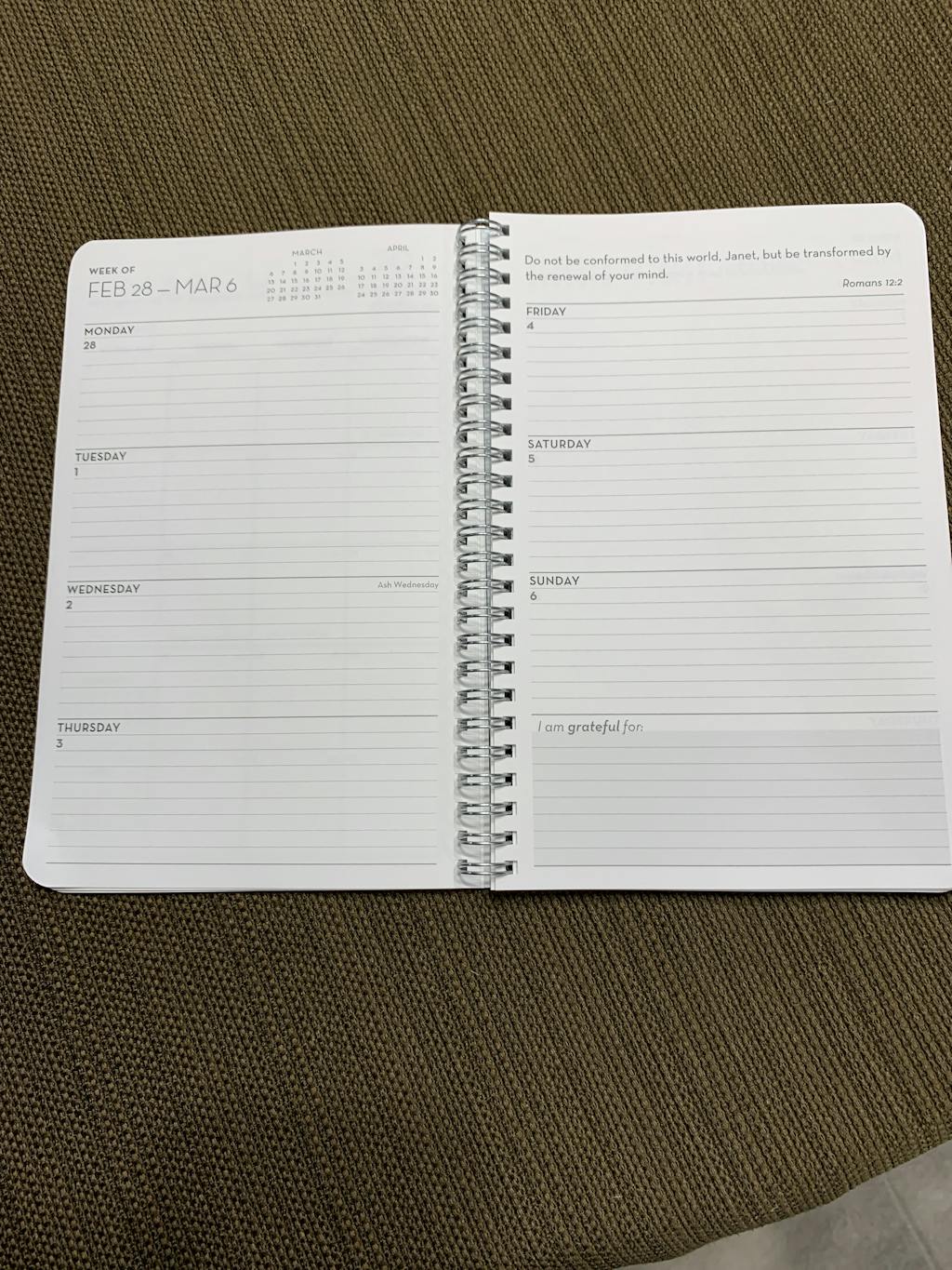 Christian Planner for Women | Birds in Paradise | Paper Sunday