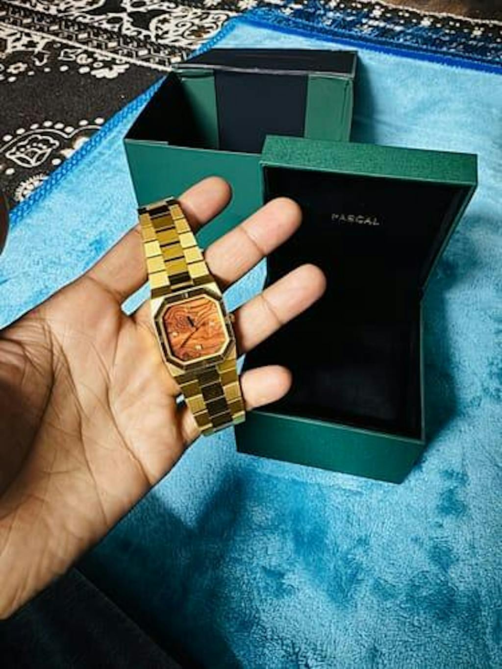 Octagonal Enamel Diamond Watch | PASCAL