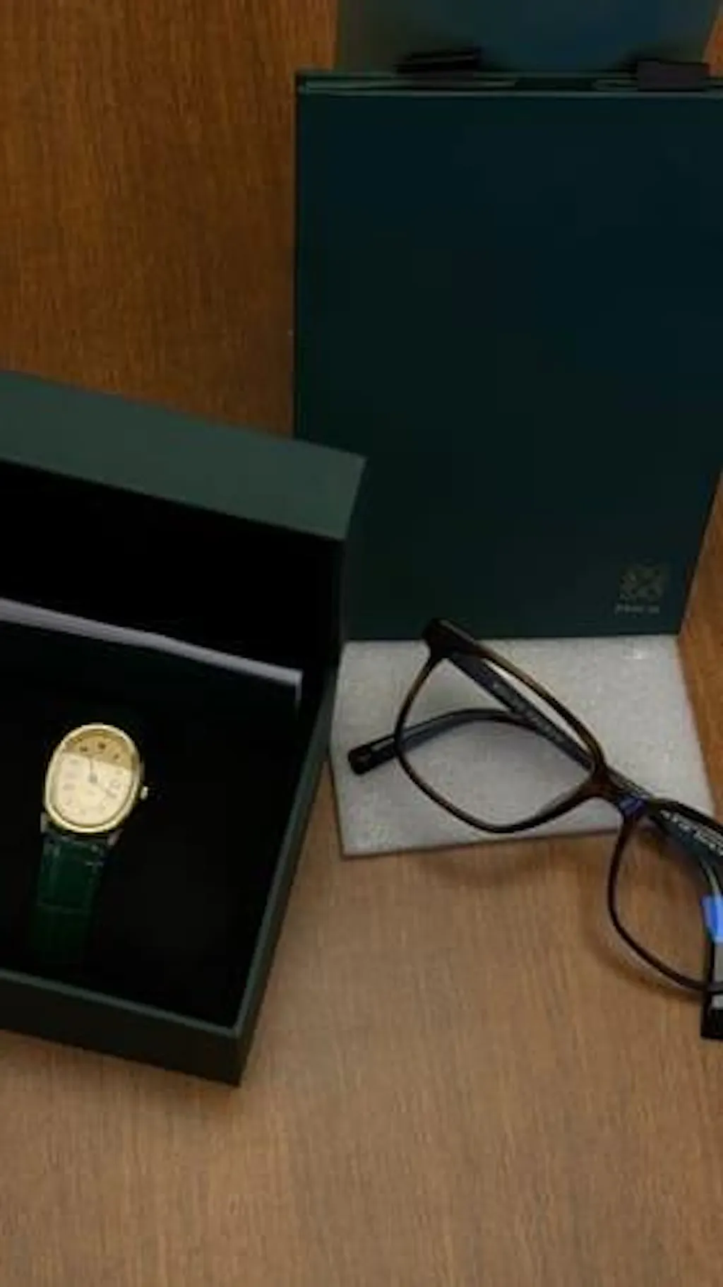Oval Bubble Diamond Watch: Lush Green & Gold Case | PASCAL