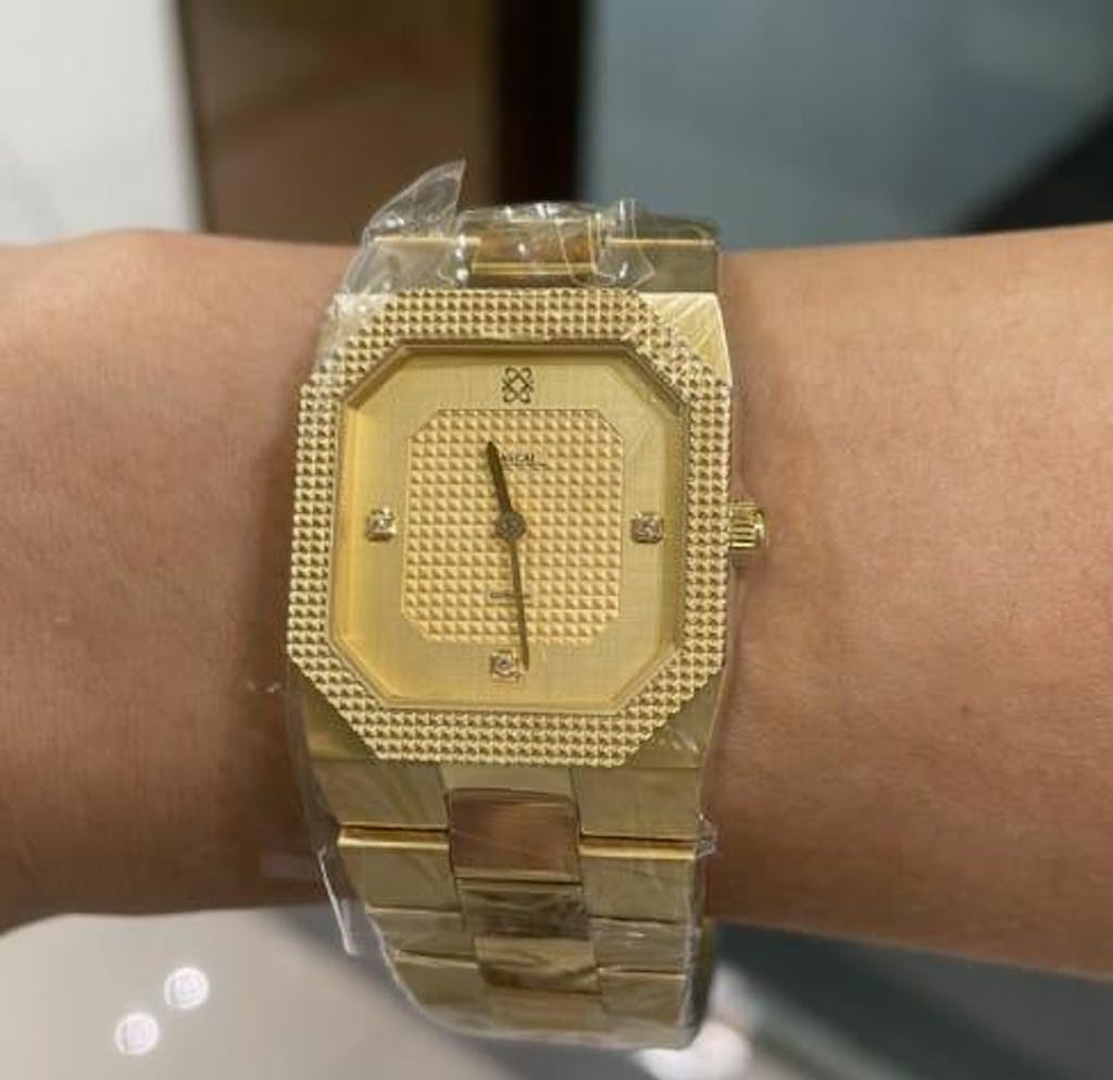 Octagonal Clou de Paris Diamond Watch | PASCAL