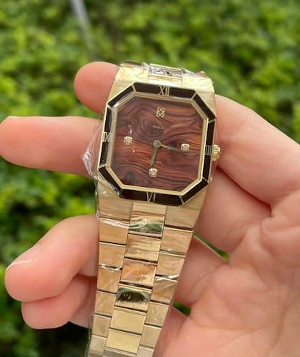 Octagonal Enamel Diamond Watch | PASCAL