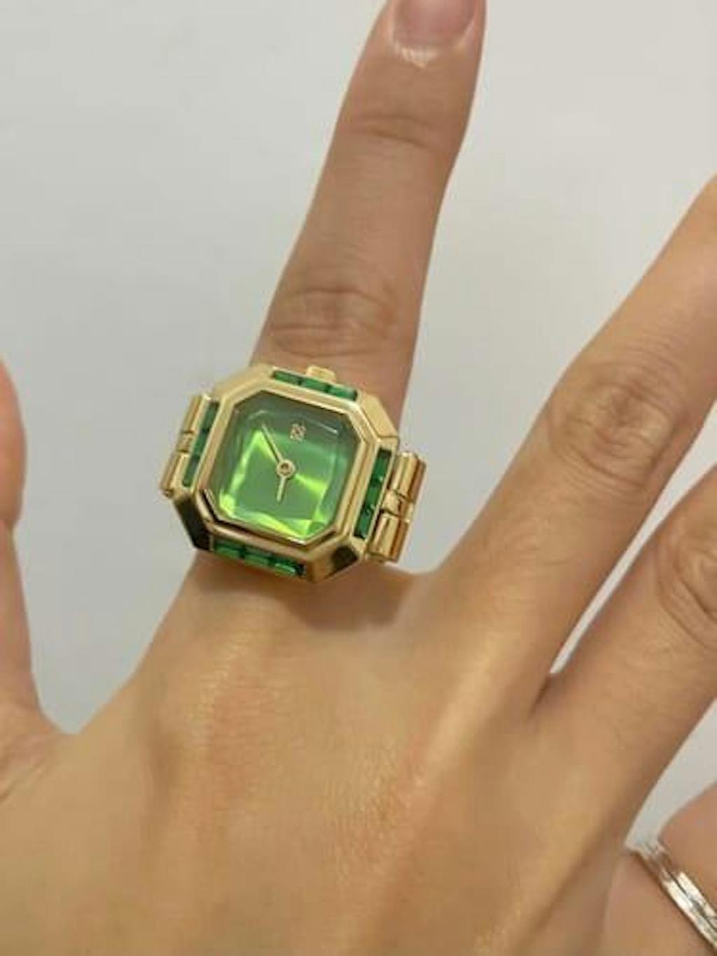 Sofia Prism Cocktail Watch Ring | PASCAL