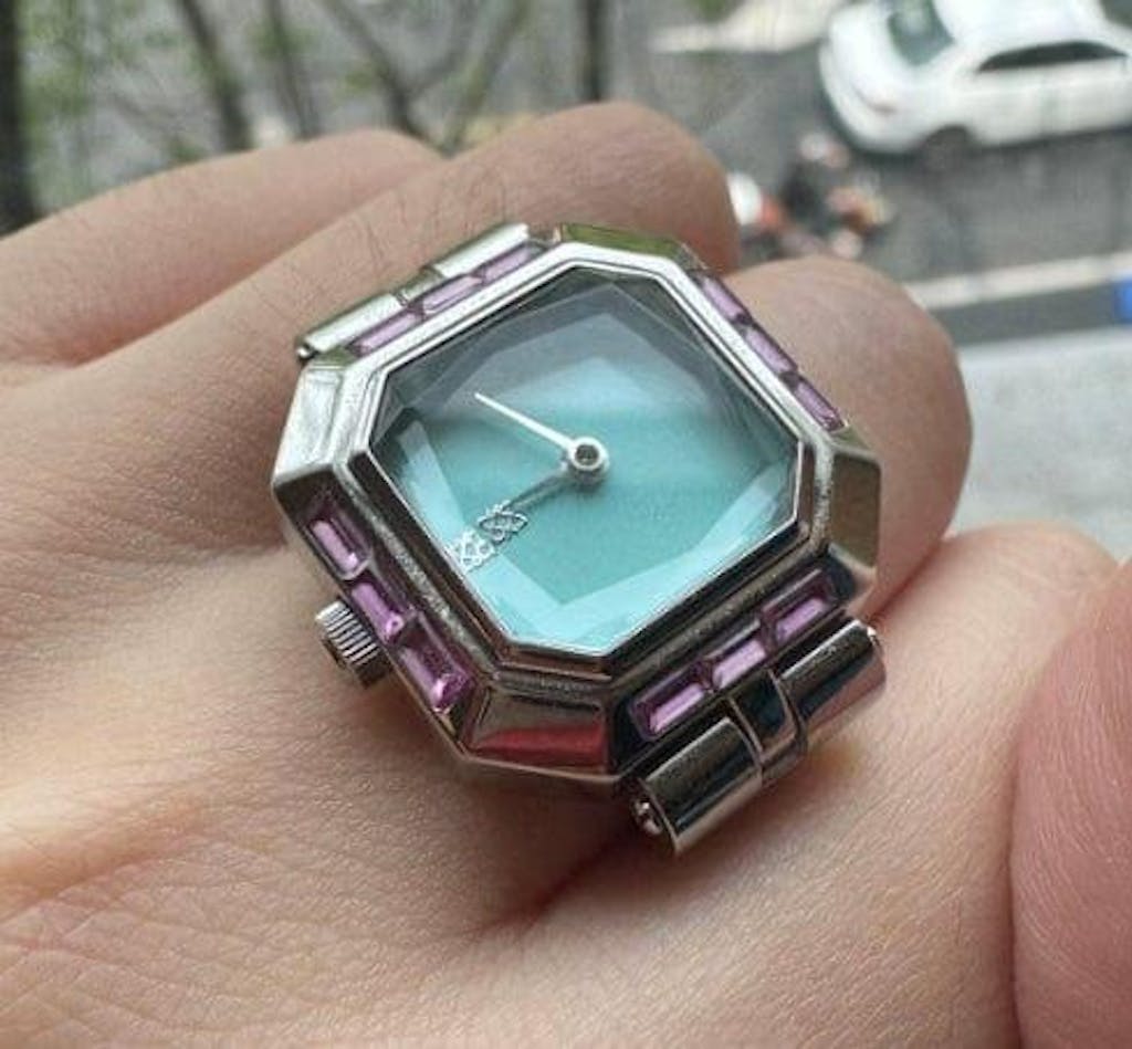 Sofia Prism Cocktail Watch Ring | PASCAL