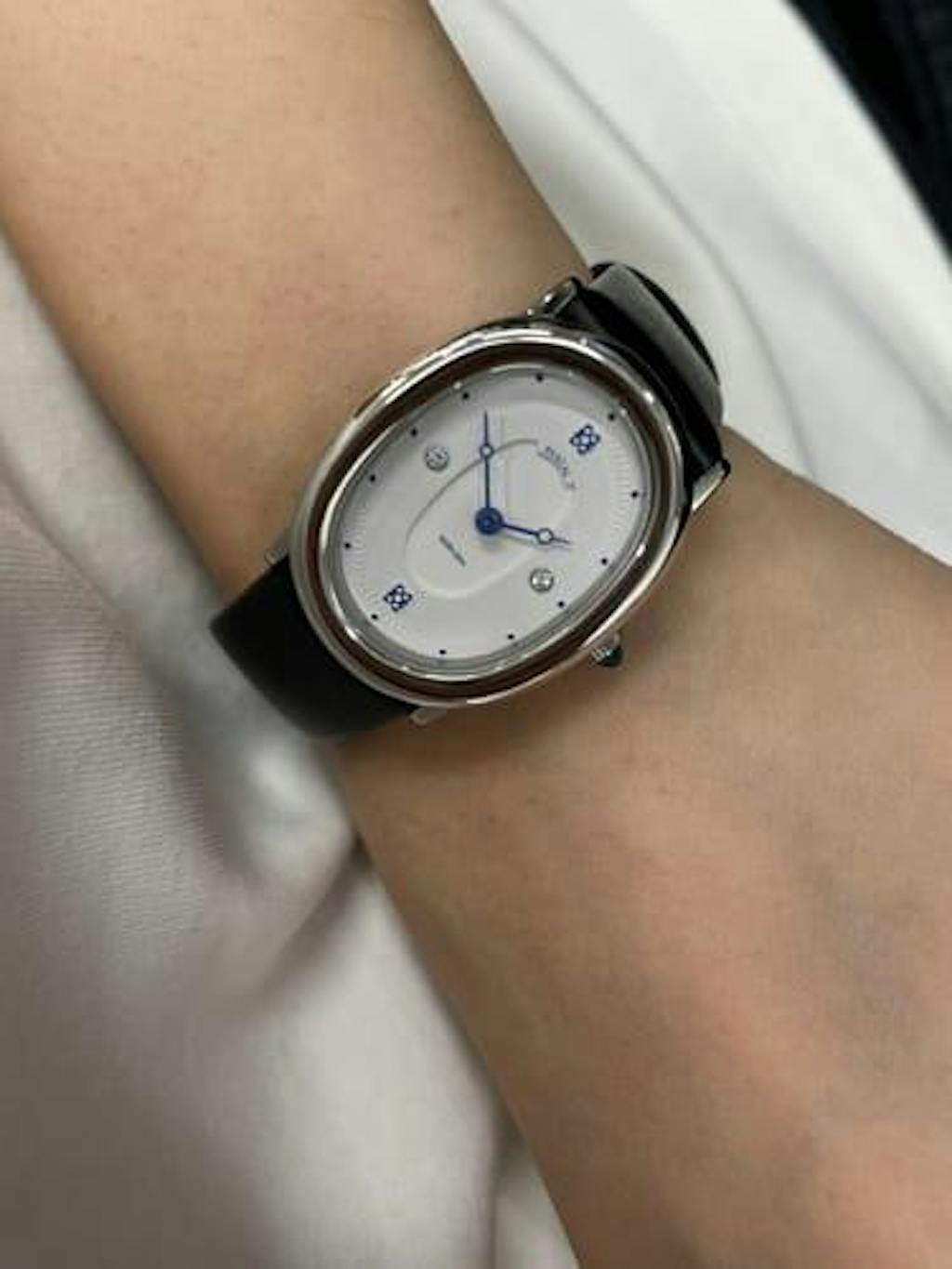 Oval Bubble Diamond Watch | PASCAL