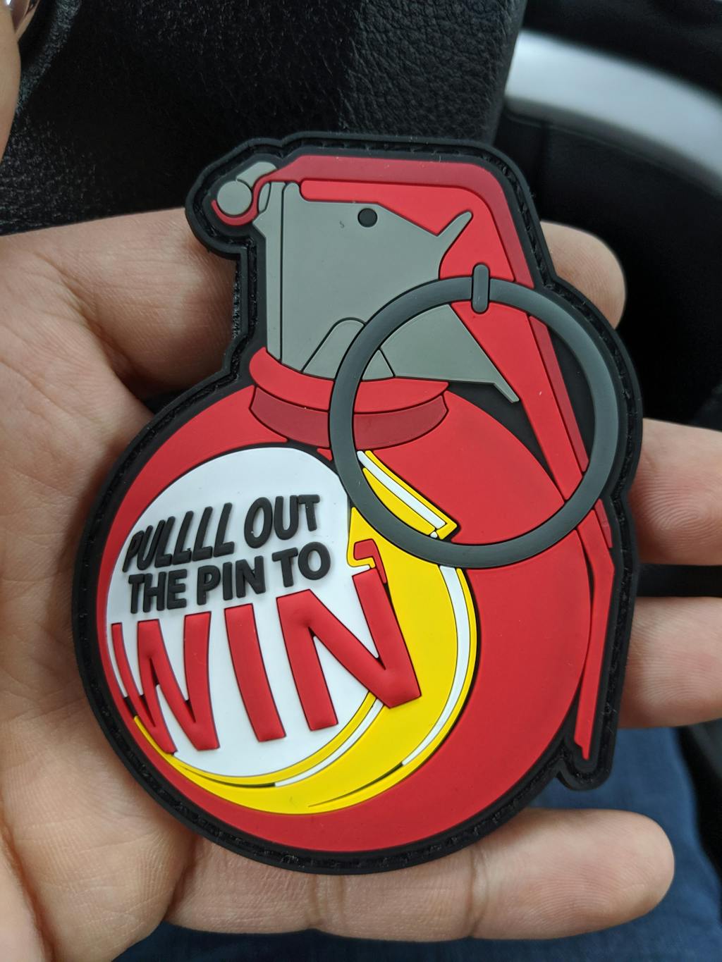 Pull the pin to win Patch + Sticker – PatchPanel