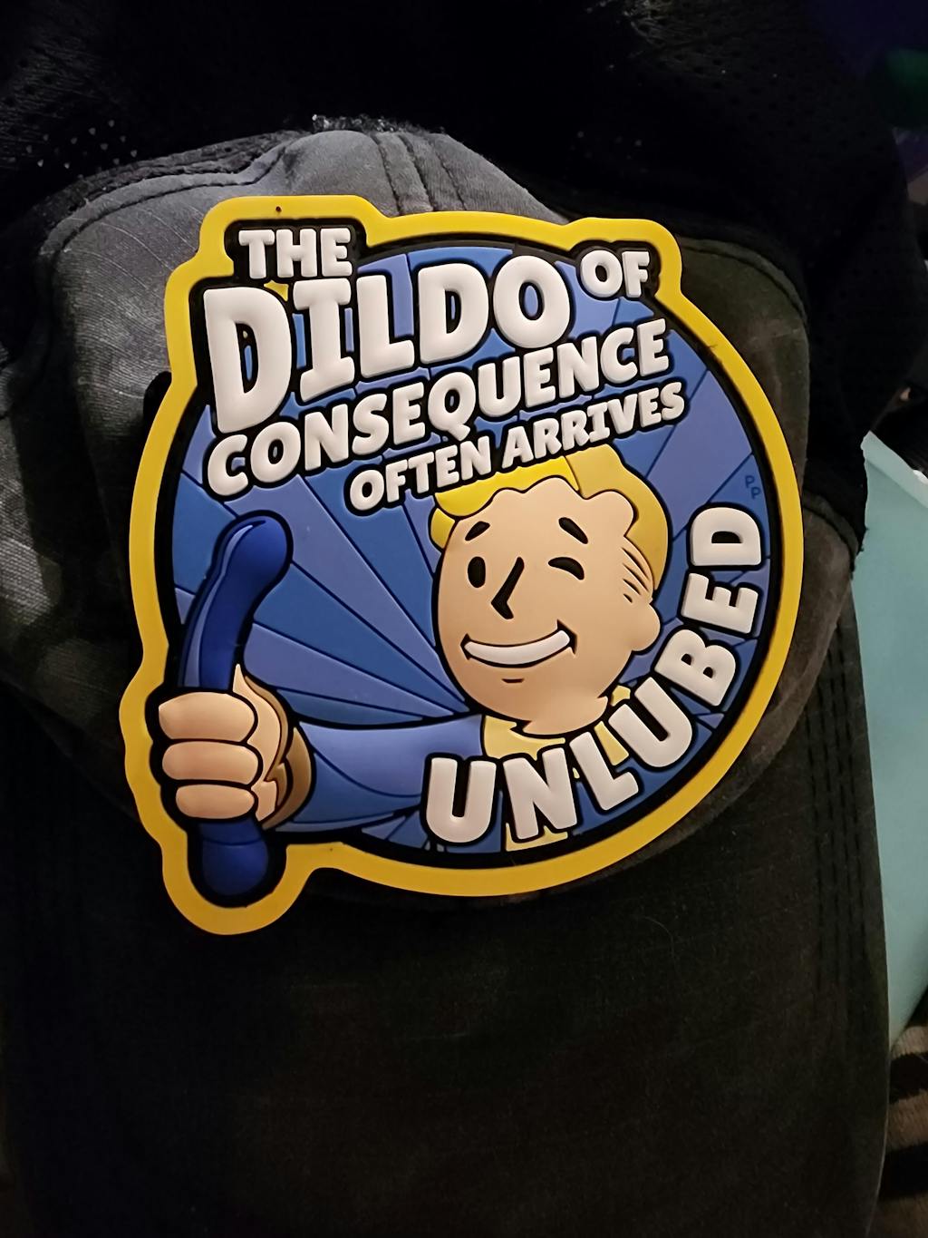 PatchPanel | The Dildo of Consequence patch + sticker