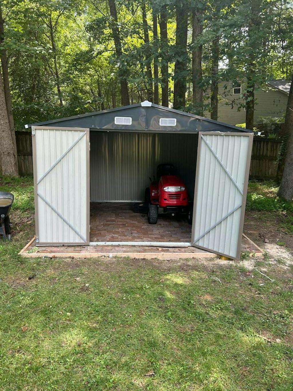 10x10 Metal Storage Shed with Weather Resistance