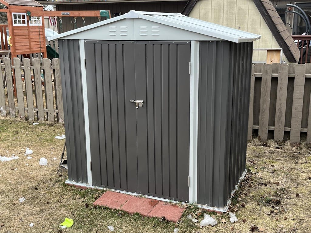 6x4 Metal Storage Shed (4x6 Small Shed)