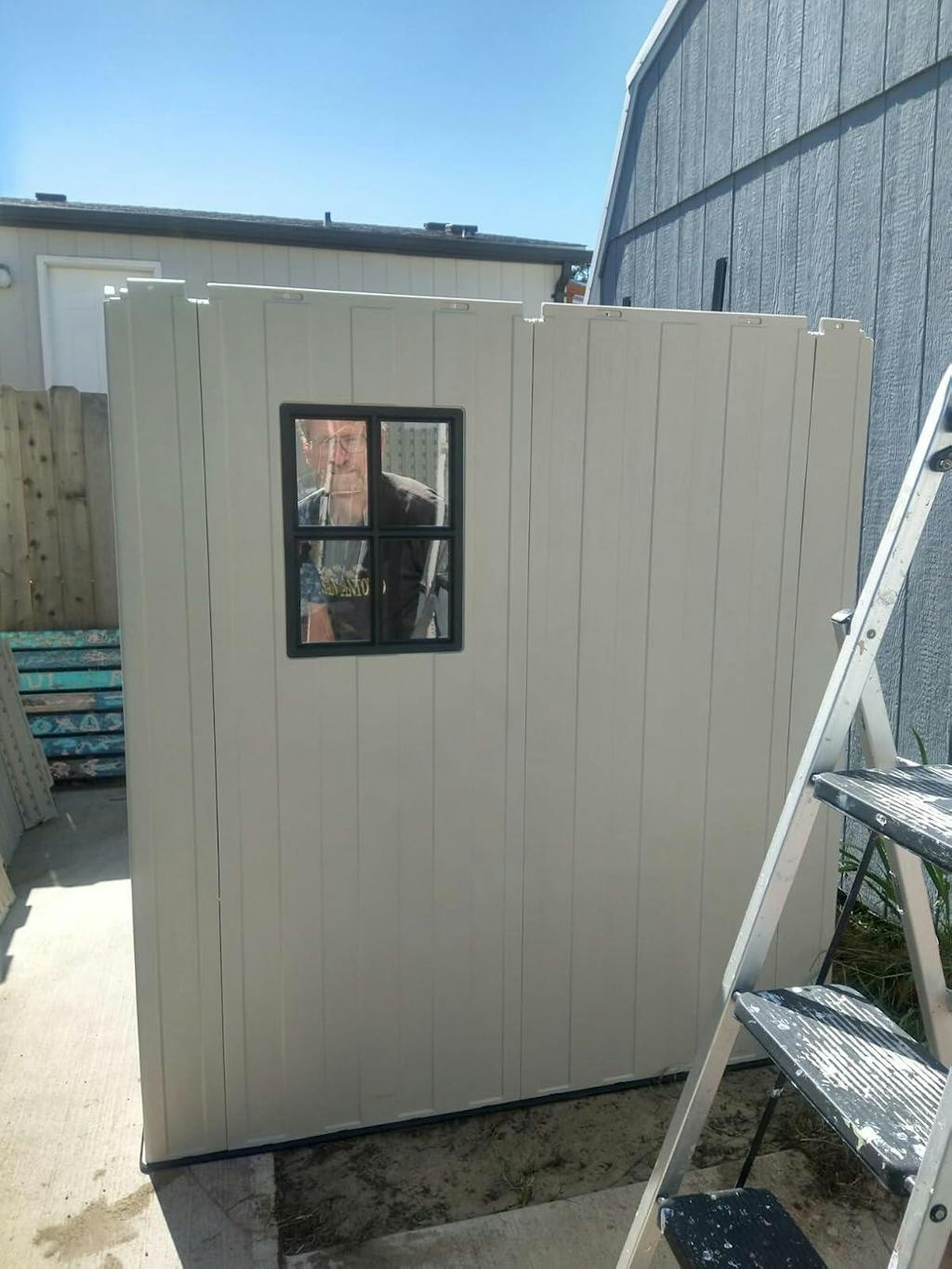 8x12 Plastic Storage Shed with Floor | Patiowell