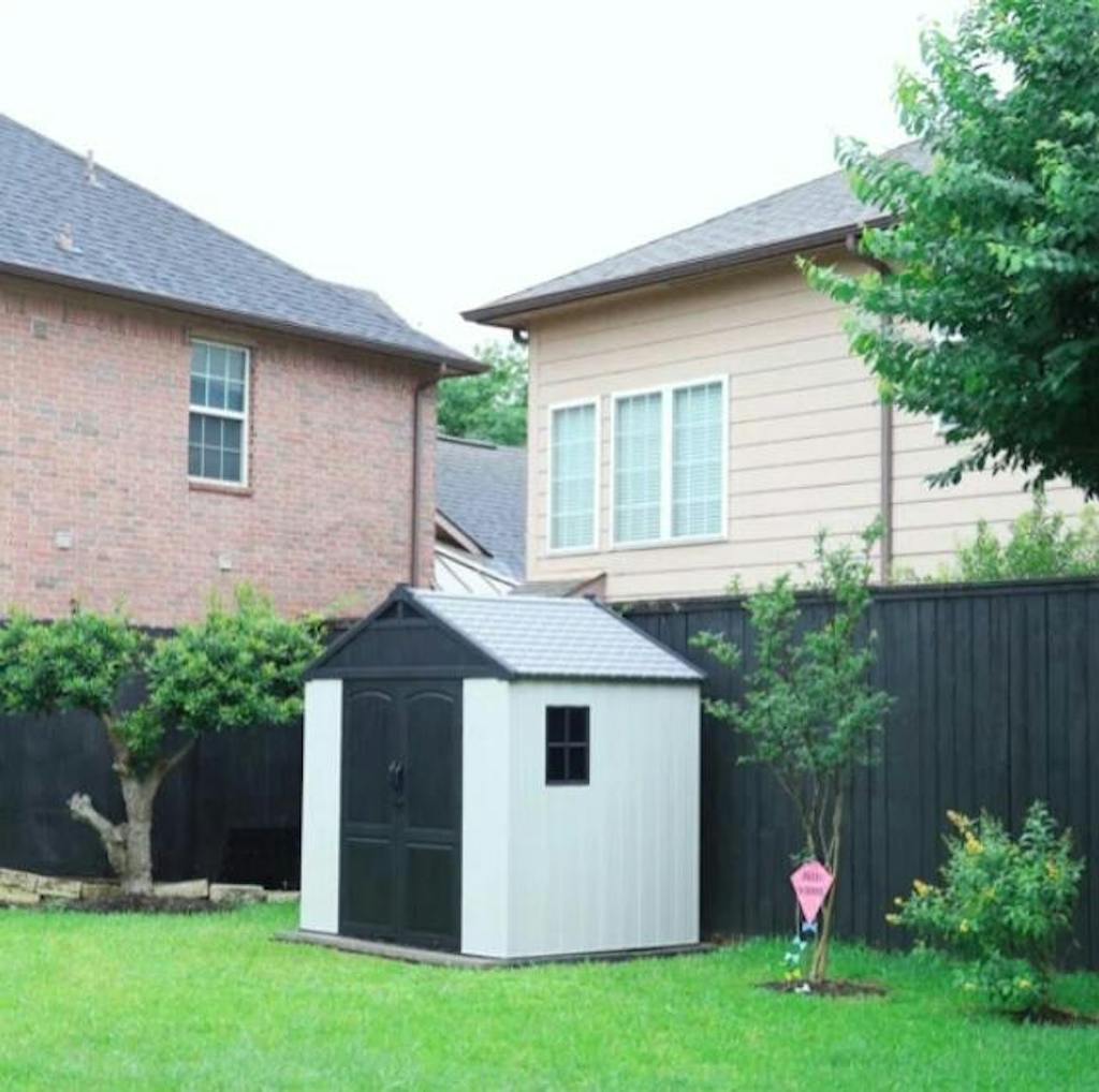 8x12 Plastic Storage Shed with Floor | Patiowell