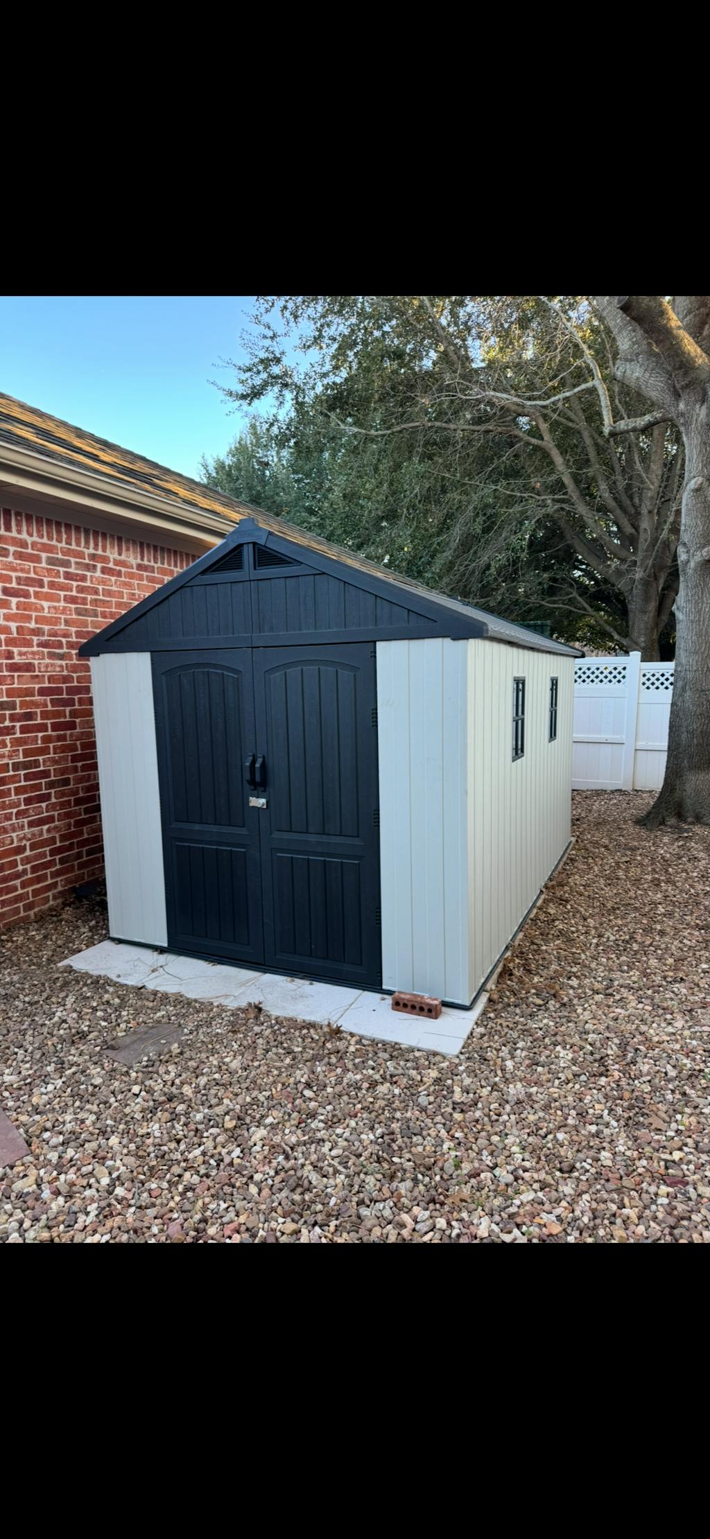 8x12 Plastic Storage Shed with Floor | Patiowell