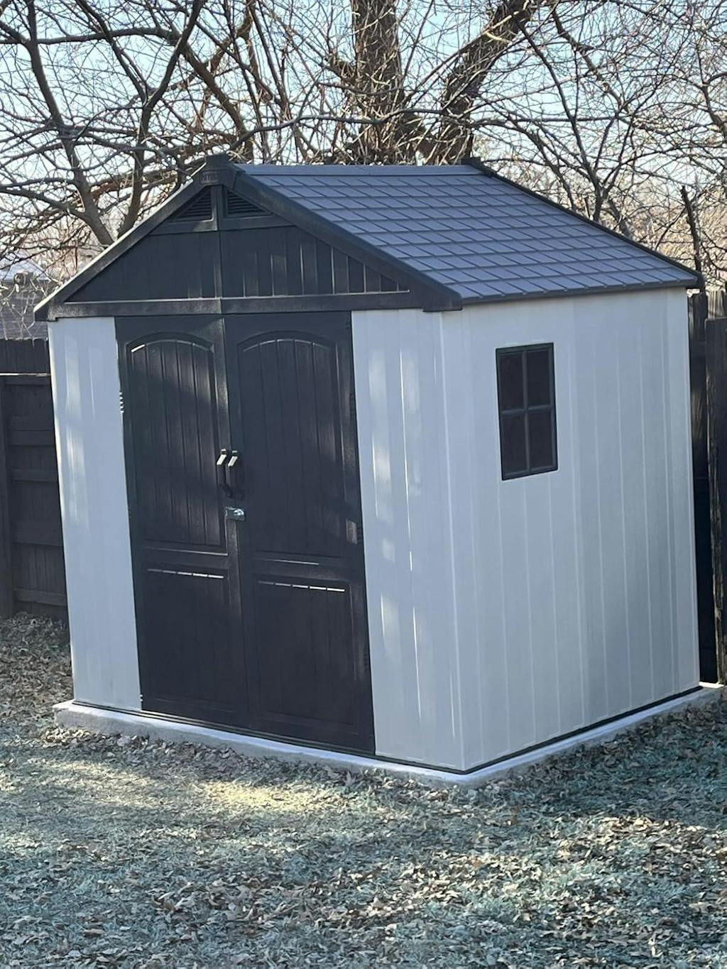 8x12 Plastic Storage Shed with Floor | Patiowell