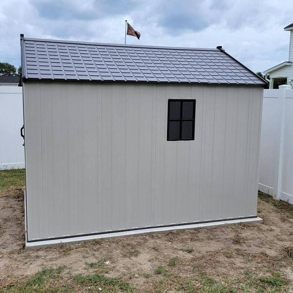 8x10 Plastic Storage Shed with Floor | Patiowell