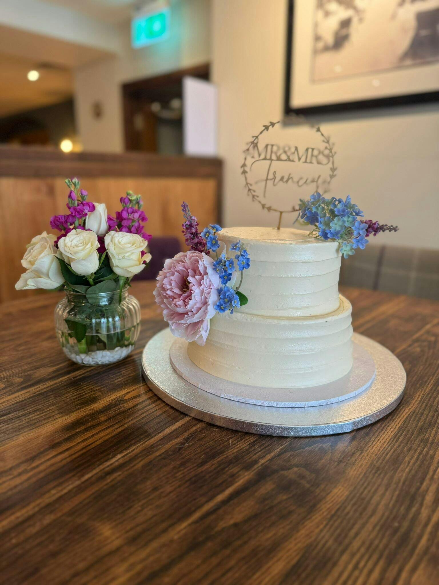 Vanilla Two Tier Wedding Cake | Nationwide Deliveries | Patisserie Valerie