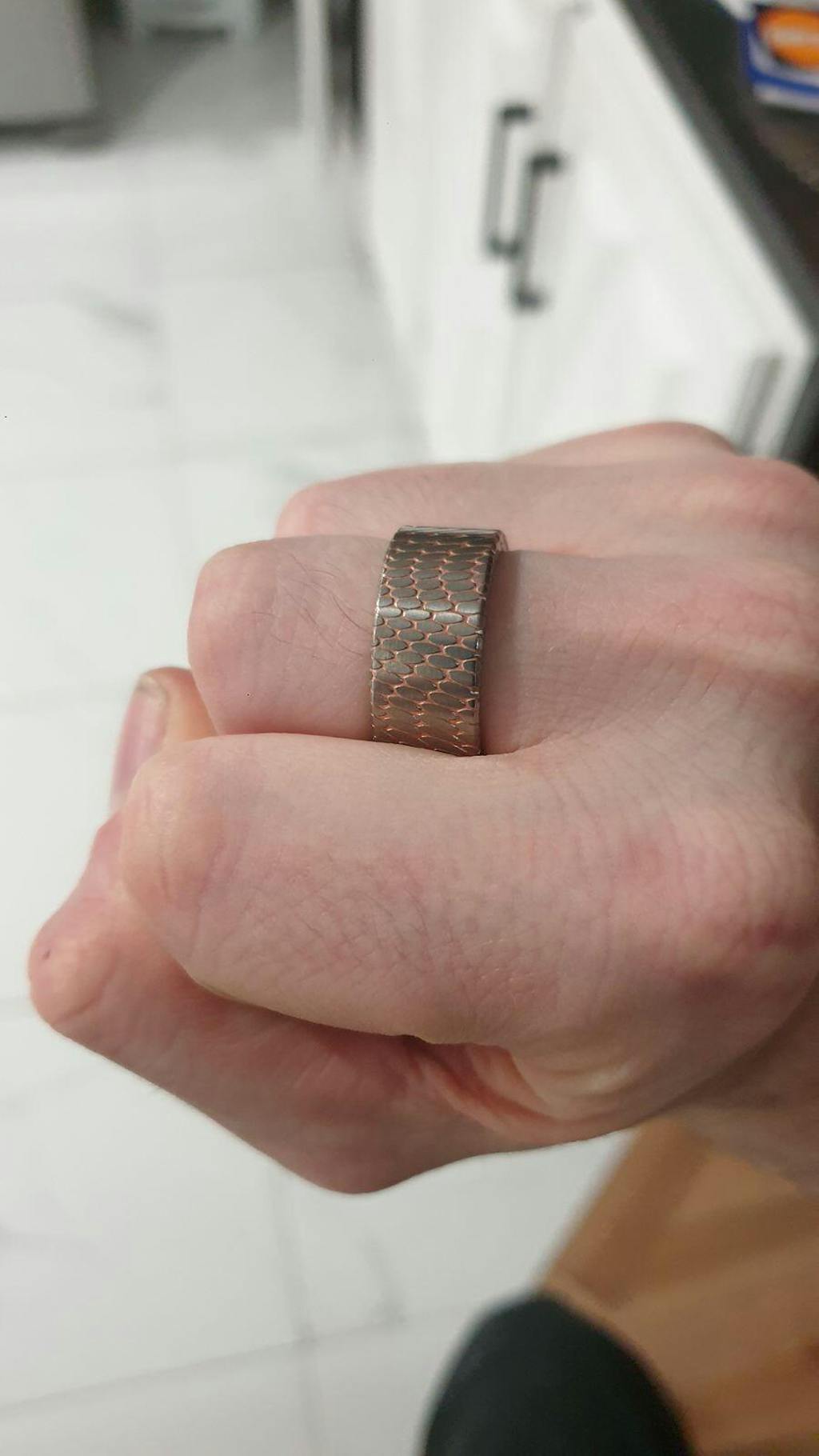 Etched Tilted Superconductor Ring 2.0 | Patrick Adair Designs