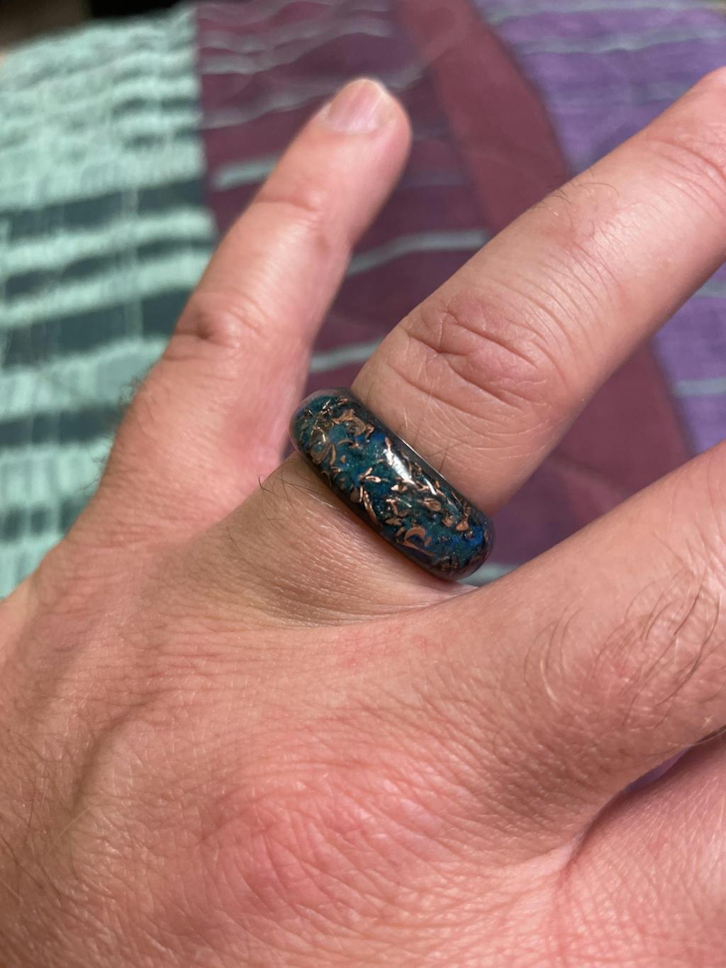 Matching Boundless Sunken Artifact Glowstone Wedding Ring Set | Patrick ...