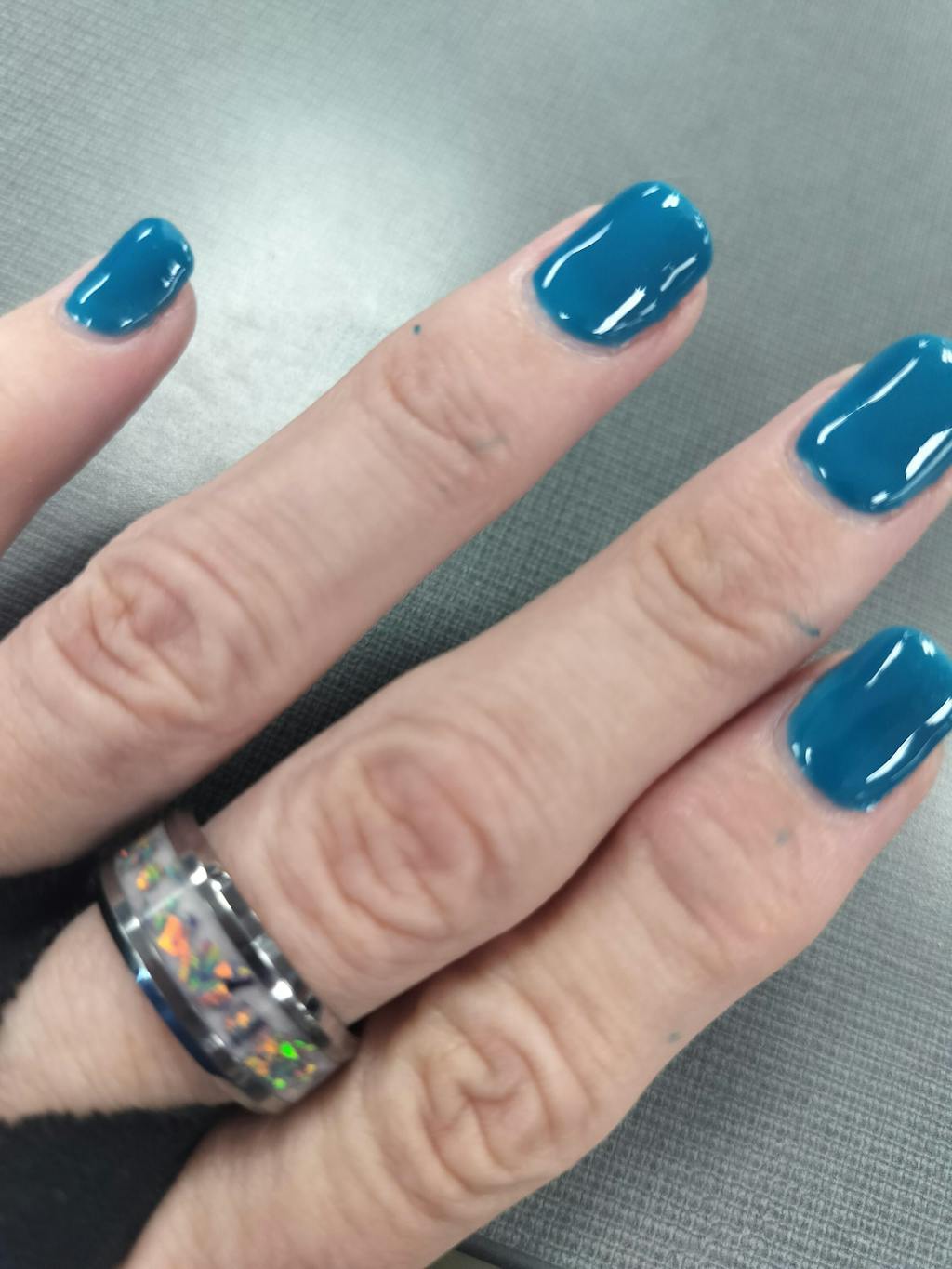 Black Fire Opal Glowstone Ring | Patrick Adair Designs