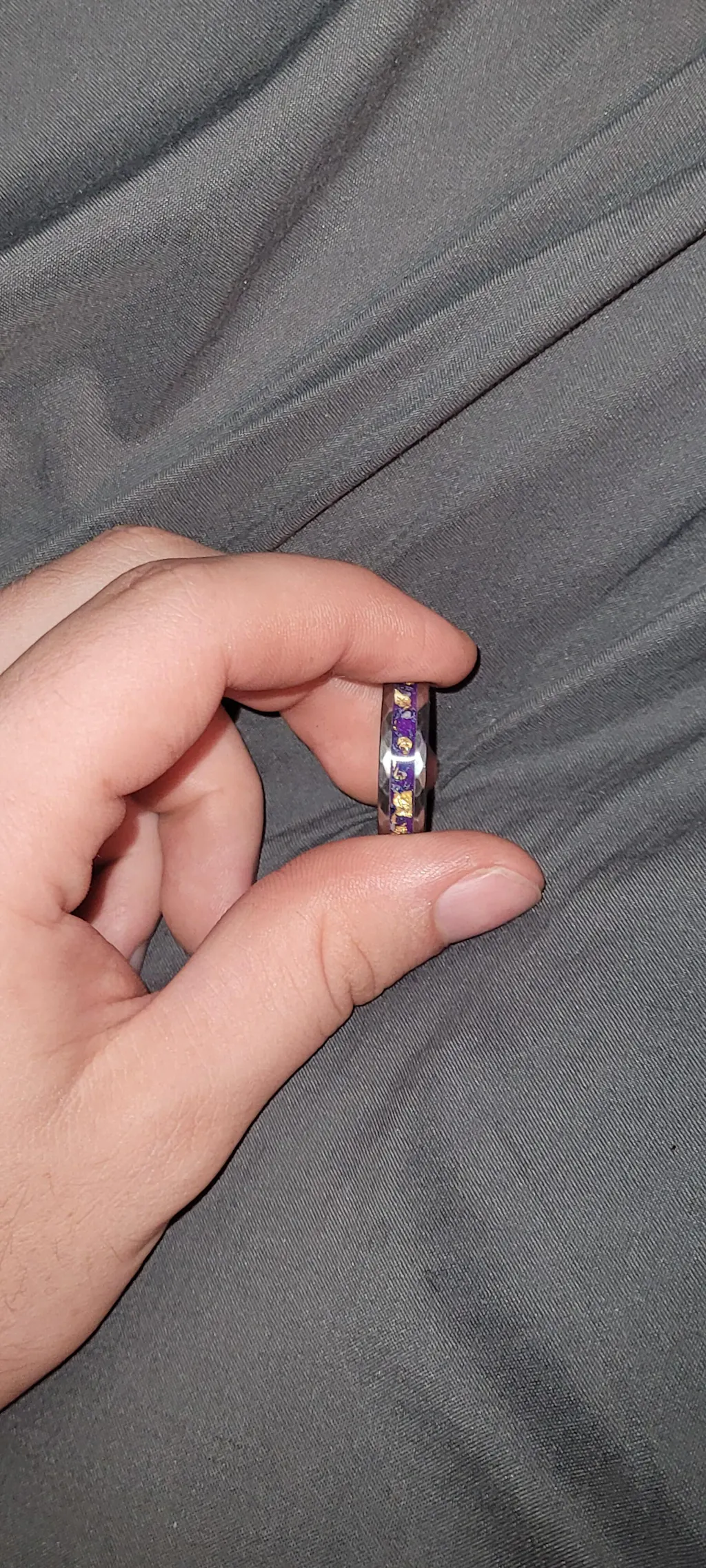 Custom Glowstone Ring | Pure Inlay Band | Patrick Adair Designs