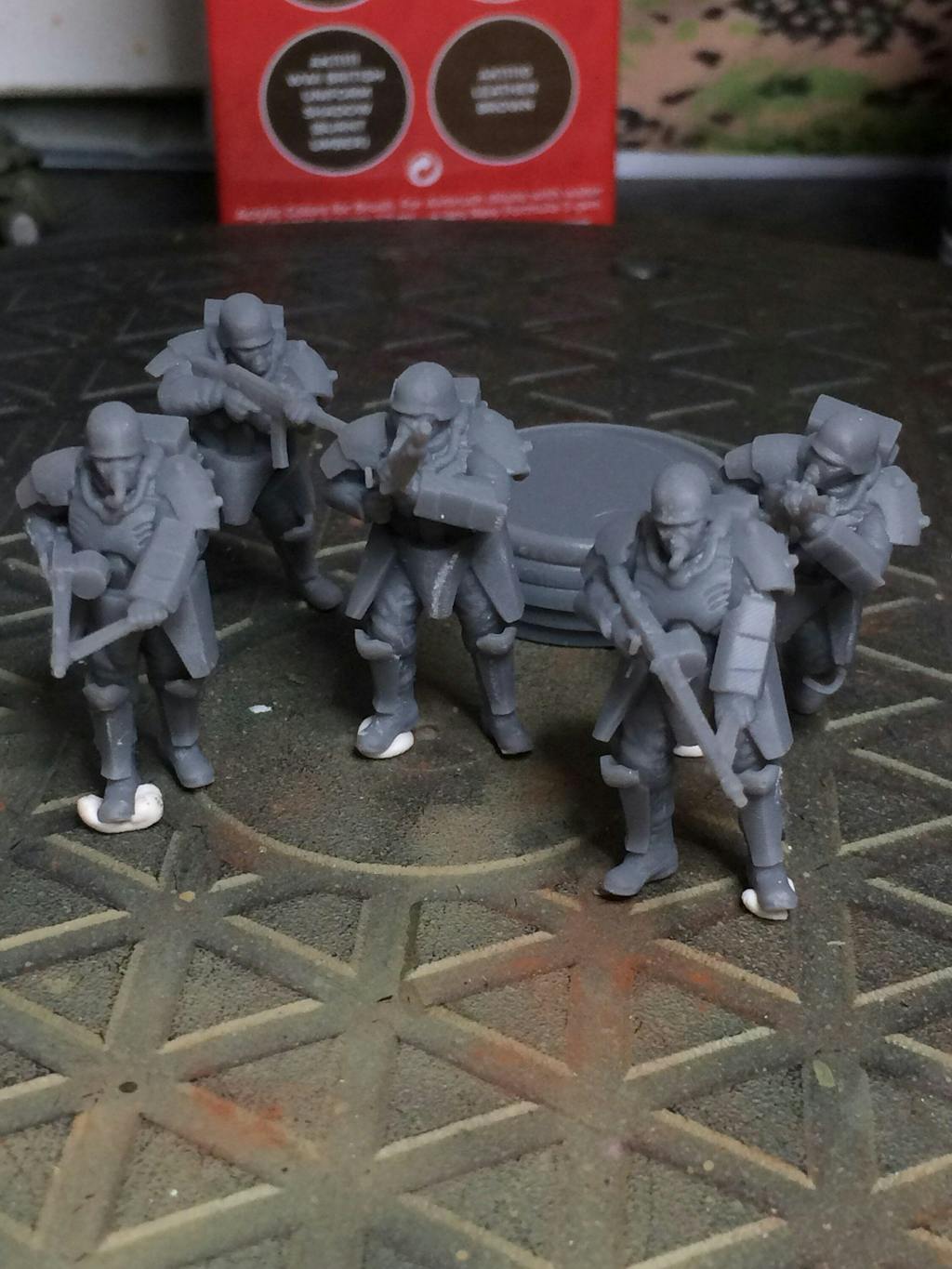 Panzer Cops - 3D Printed Minifigures - Grim Dark / Sci-fi - TTRPG Tabl