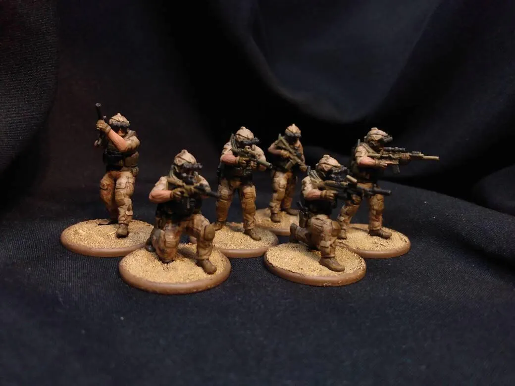 Navy Seals Devgru V2 - 3D Printed Minifigures for Modern Tabletop Warg