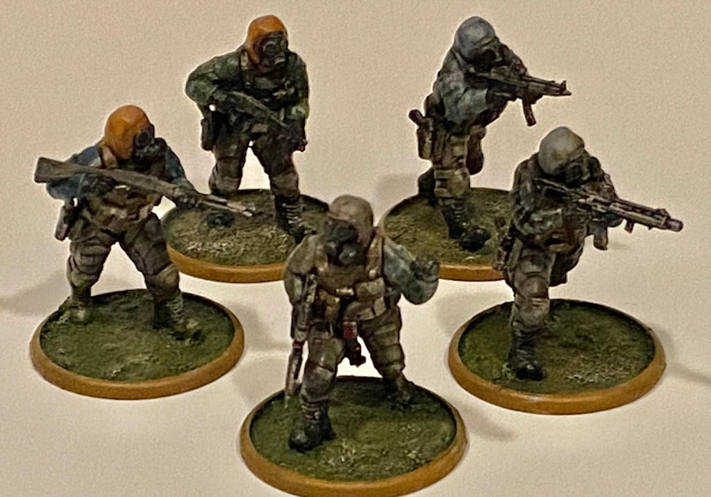 SAS Unit - Five 28mm / 32mm Minifigures - Modern Wargaming Miniatures