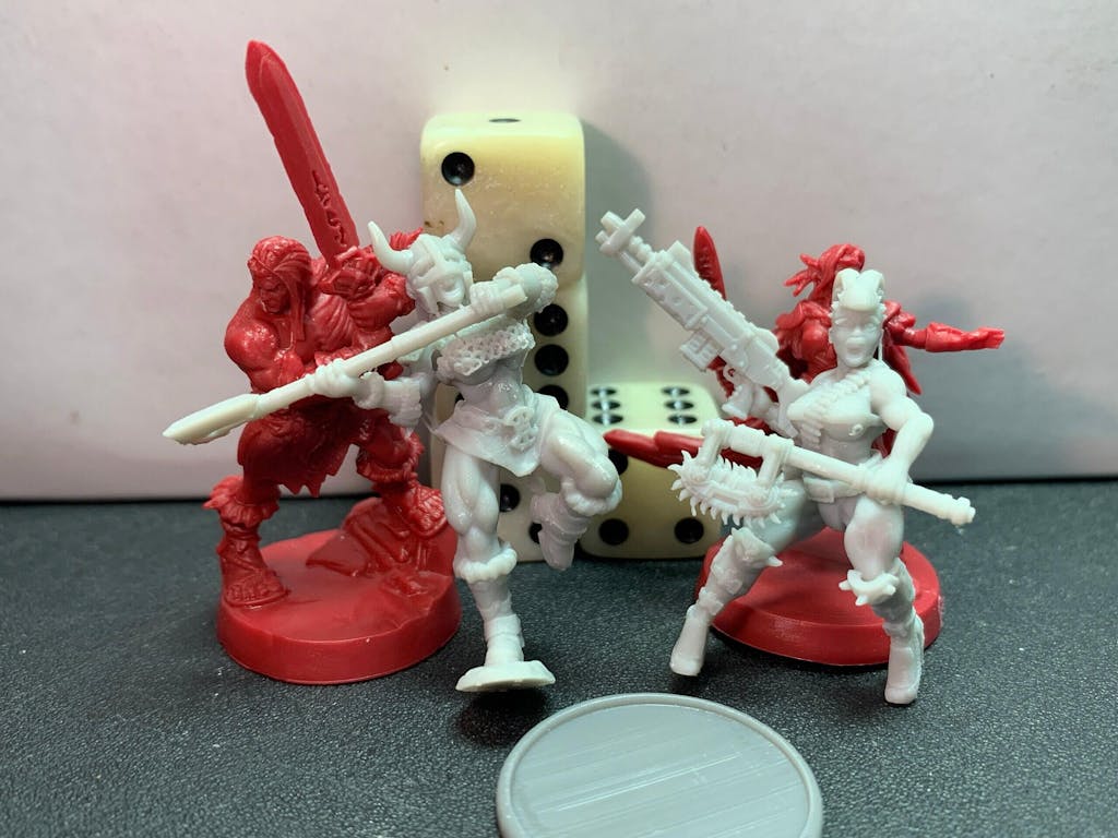 Female Raiders - 3D Printed Minifigures for Post Apocalyptic Miniature