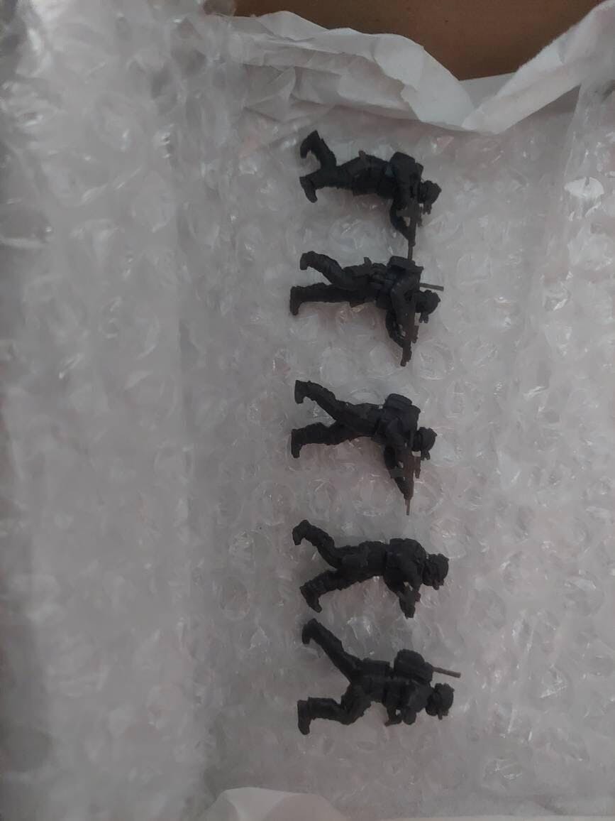 SCP MTF Squad - 3D Printed - 28mm Scale - Miniature Wargaming Minifigu