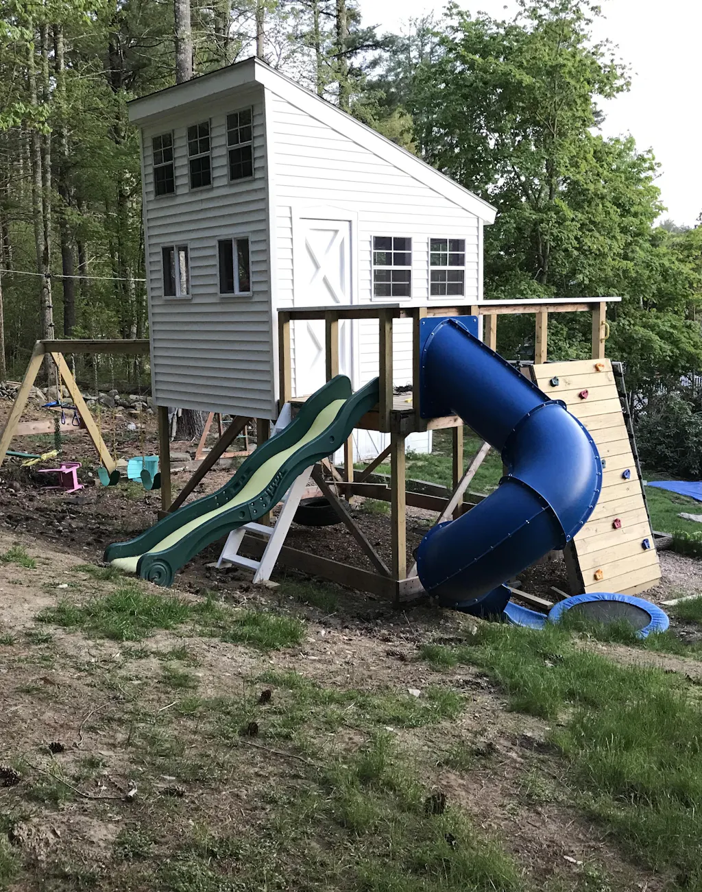 Secret Clubhouse Plan | Elevated 8x10 Lean-to DIY Project for Kids ...