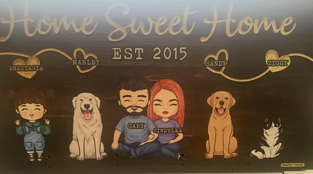 Custom Photo Home Sweet Home - Family Personalized Custom Home Decor R ...