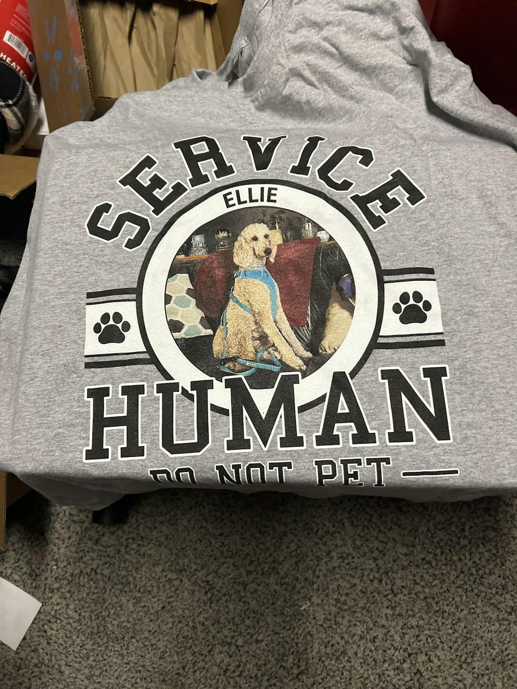 Service Human Logo - Personalized Custom Unisex T-shirt – PAWSIONATE