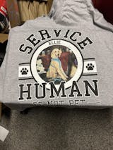 Service Human Logo - Personalized Custom Unisex T-shirt – PAWSIONATE