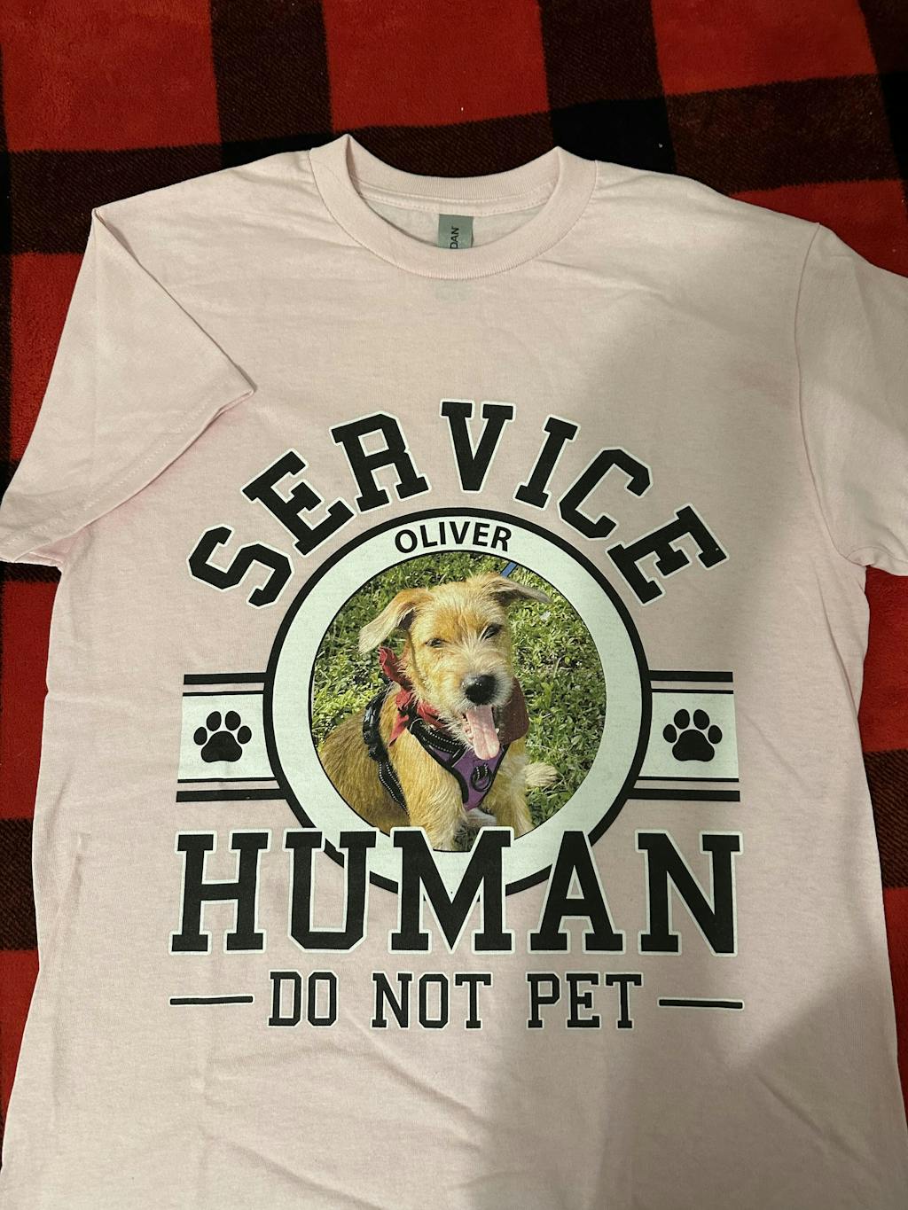 Service Human Logo - Personalized Custom Unisex T-shirt – PAWSIONATE