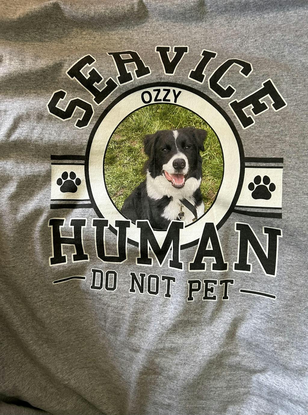 Service Human Logo - Personalized Custom Unisex T-shirt – PAWSIONATE