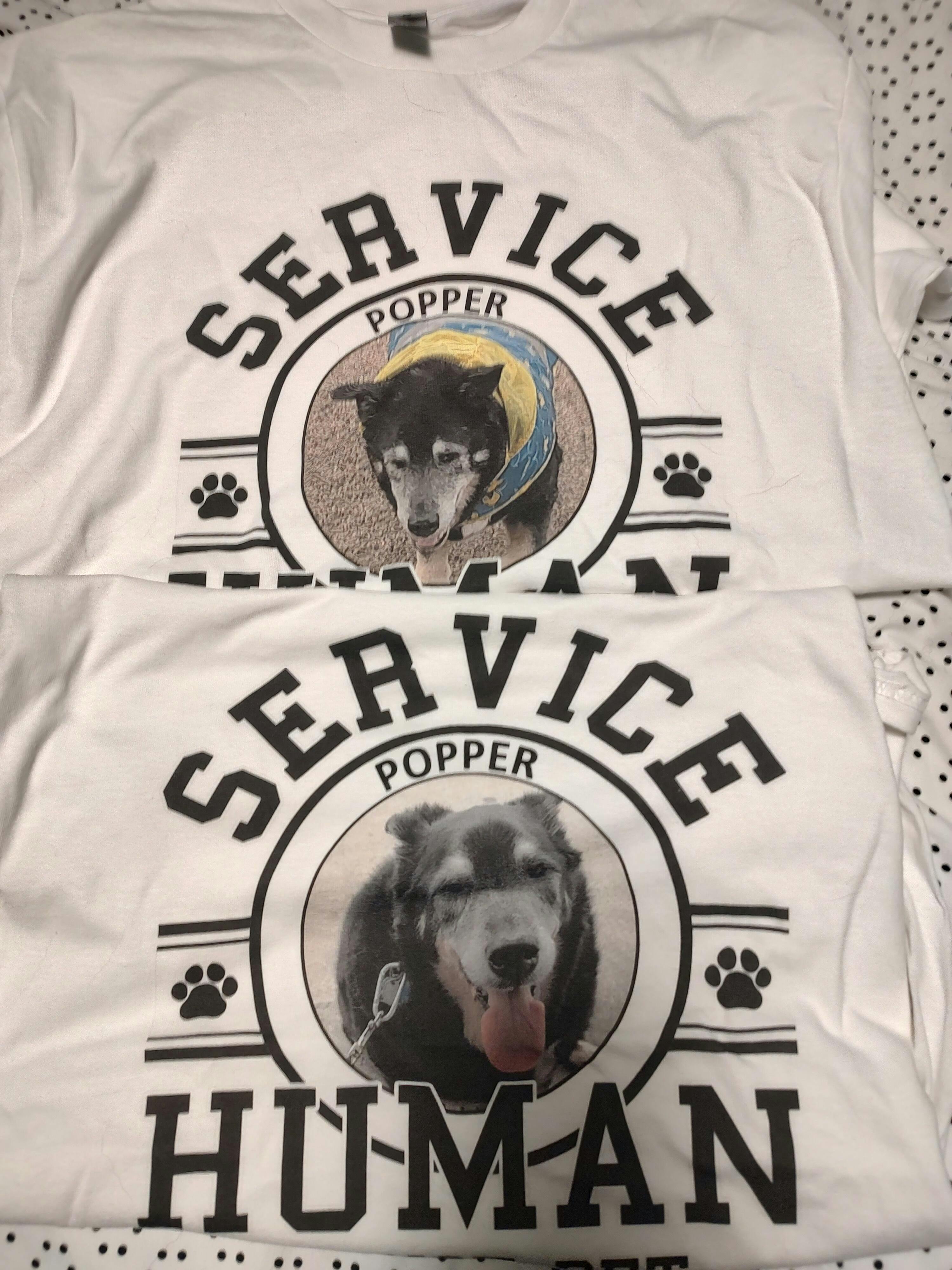 Service Human Logo - Personalized Custom Unisex T-shirt – PAWSIONATE