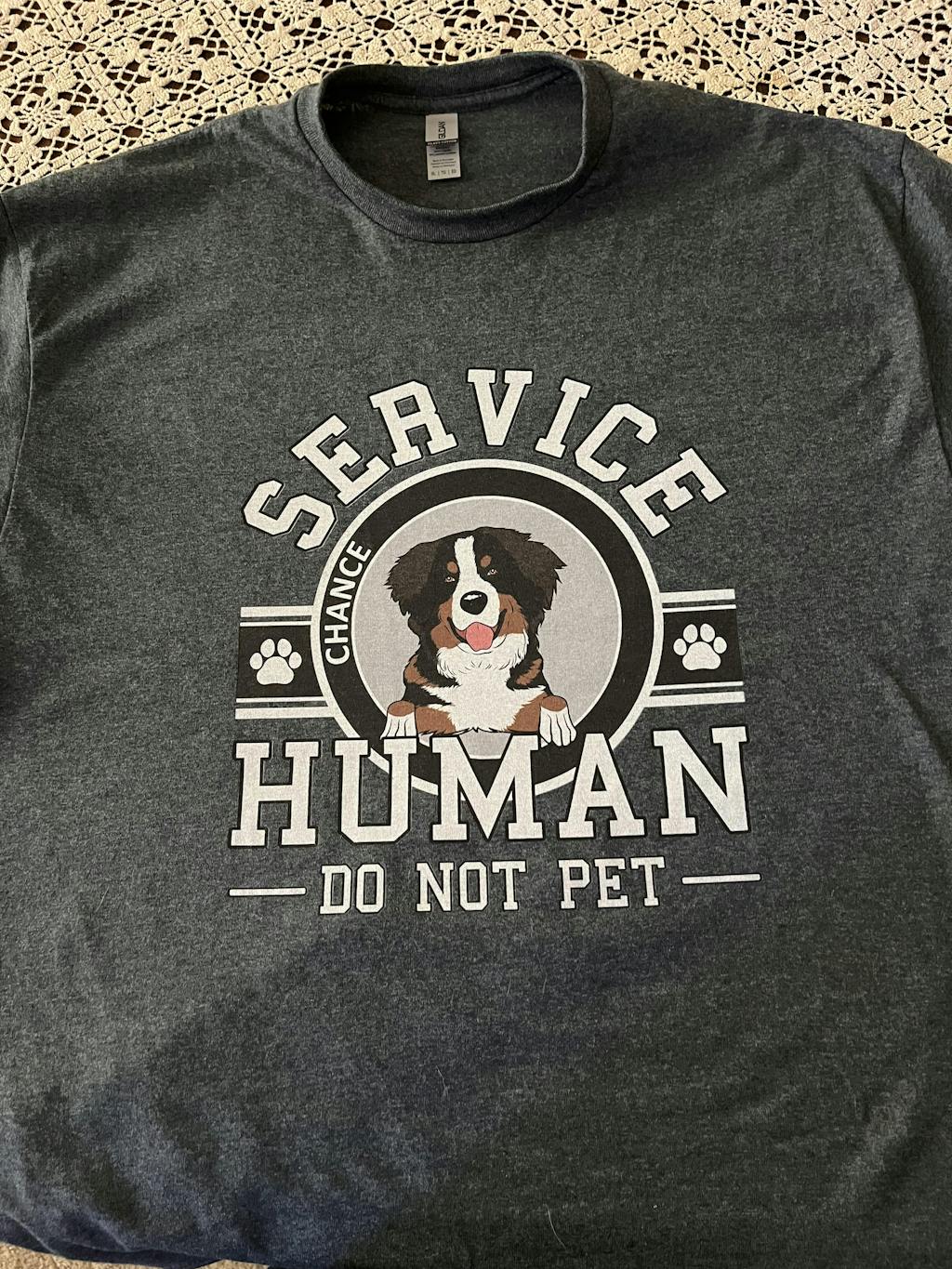 Service Human Logo - Personalized Custom Unisex T-shirt – PAWSIONATE