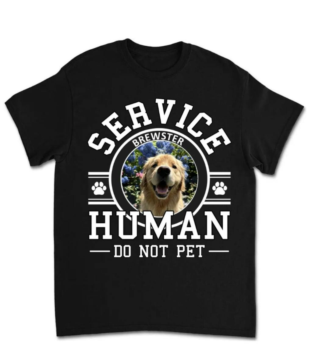 Service Human Logo - Personalized Custom Unisex T-shirt – PAWSIONATE