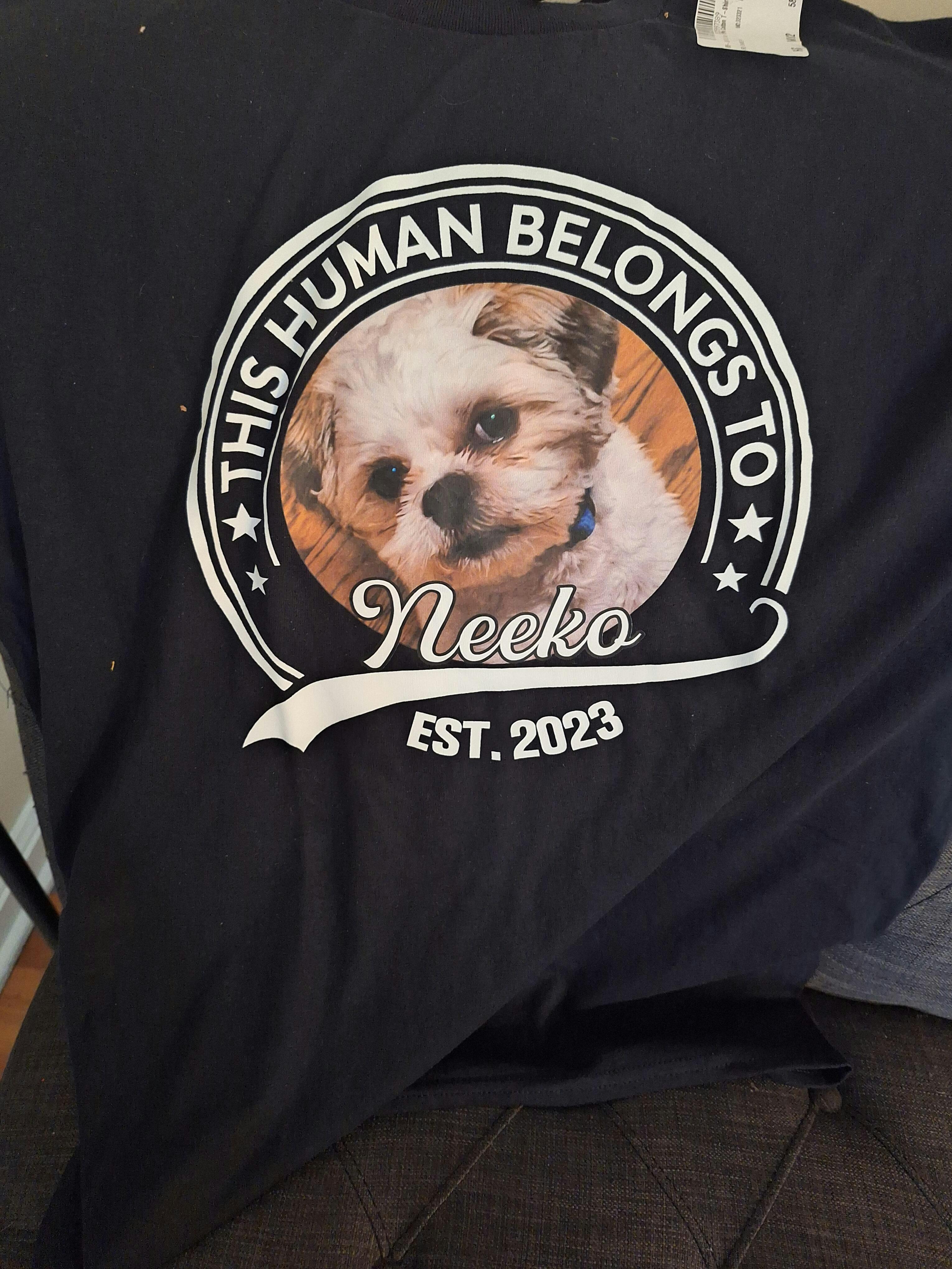Human Belongs To Dog Version 2 - Personalized Custom Unisex T-shirt ...