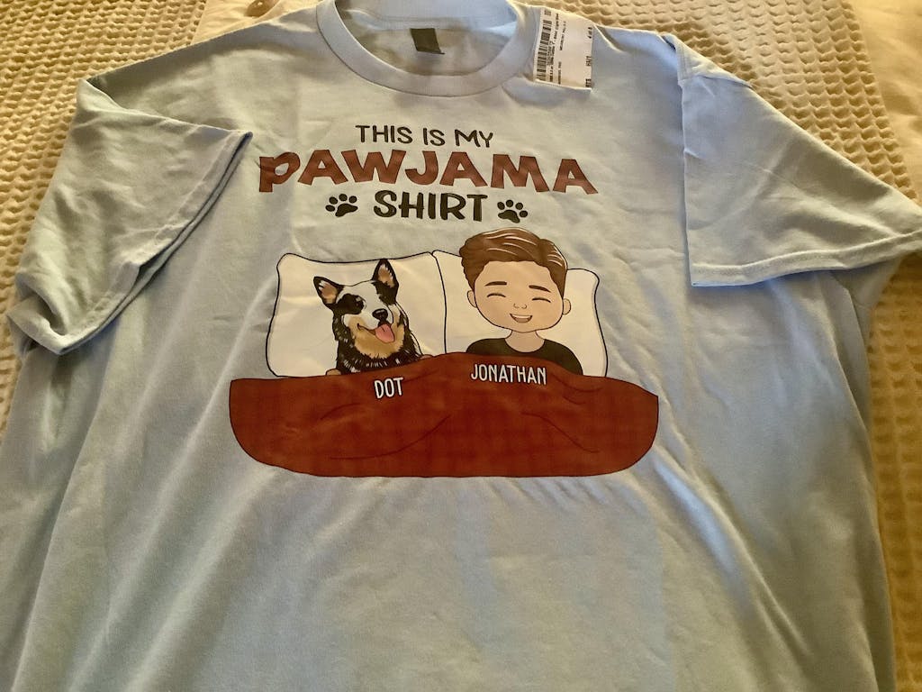 Pawjama Shirt Personalized Custom Unisex T Shirt Pawsionate