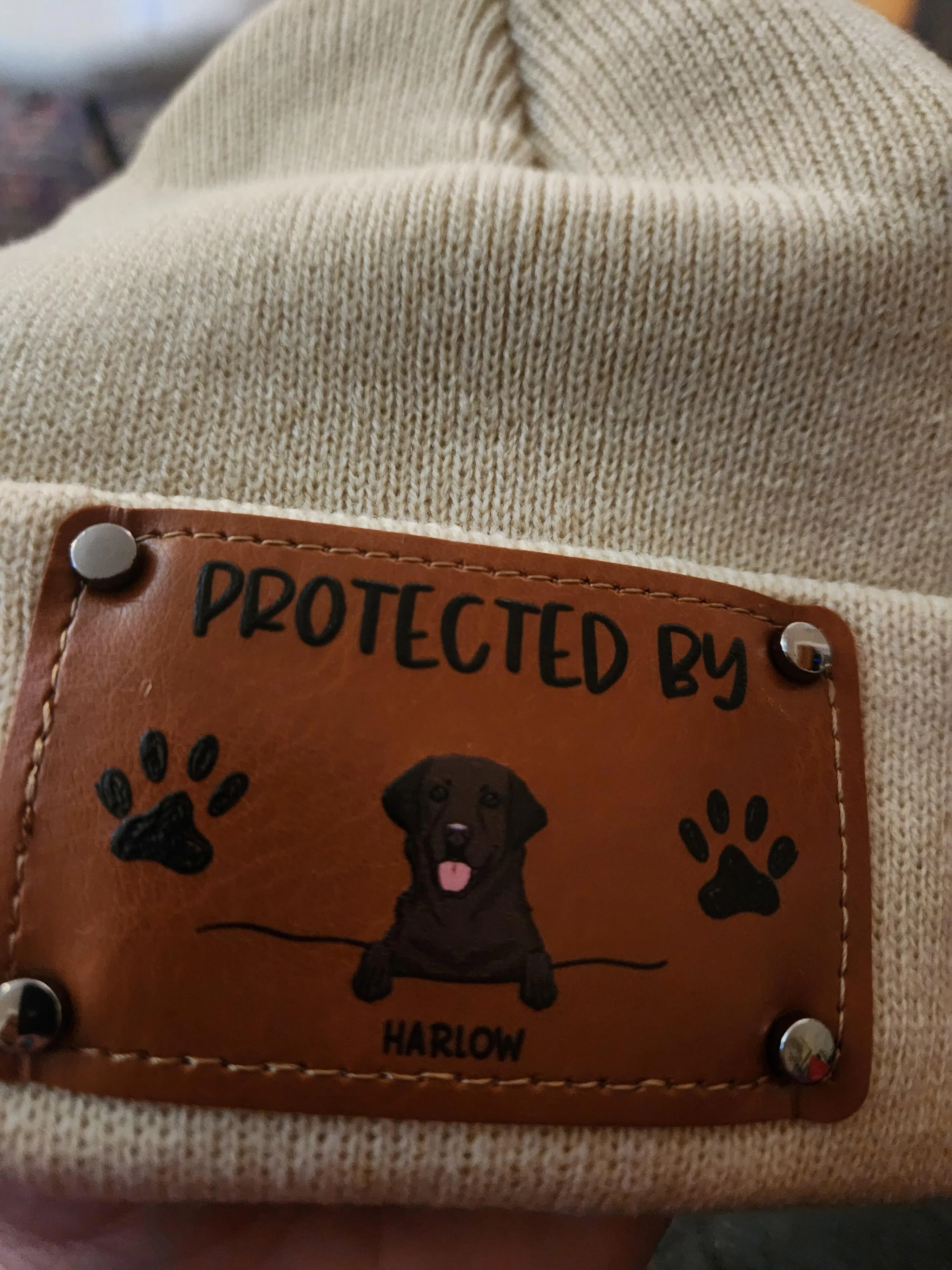 Protected By Dog - Personalized Custom Beanie – PAWSIONATE