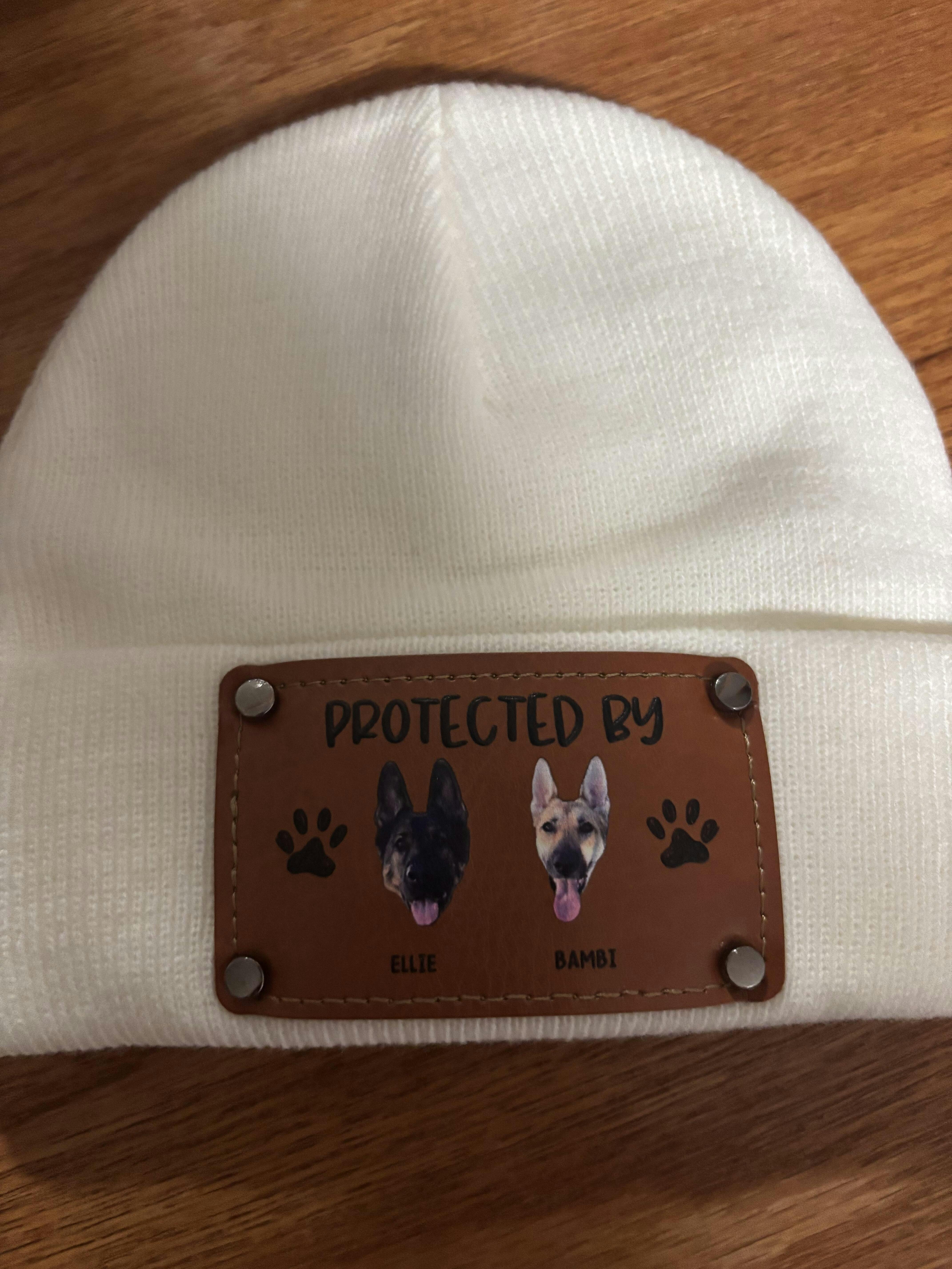 Protected By Dog - Personalized Custom Beanie – Pawsionate