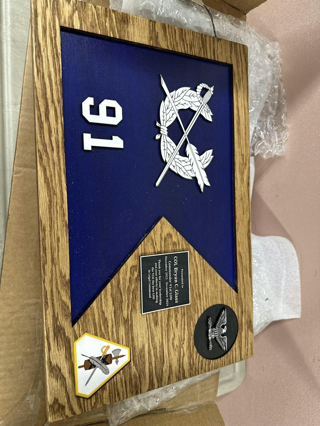 Handcrafted Army Guidon PCS Plaque – PCSgifts.com