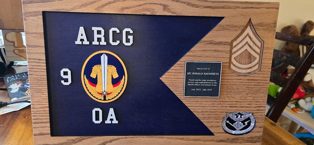 Handcrafted Army Guidon PCS Plaque – PCSgifts.com